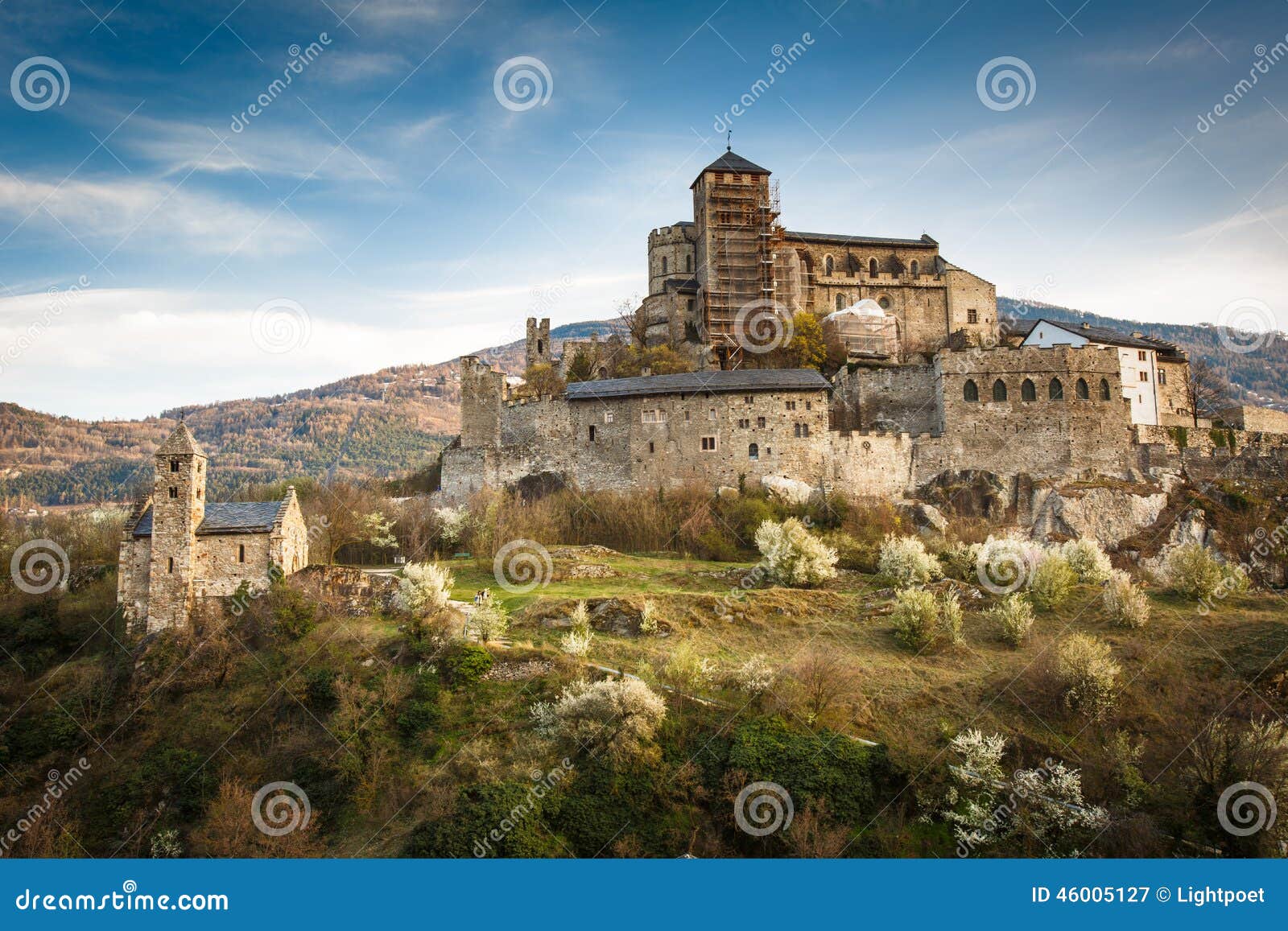 Sion, Switzerland - Valere Castle Stock Image - Image of scenery ...