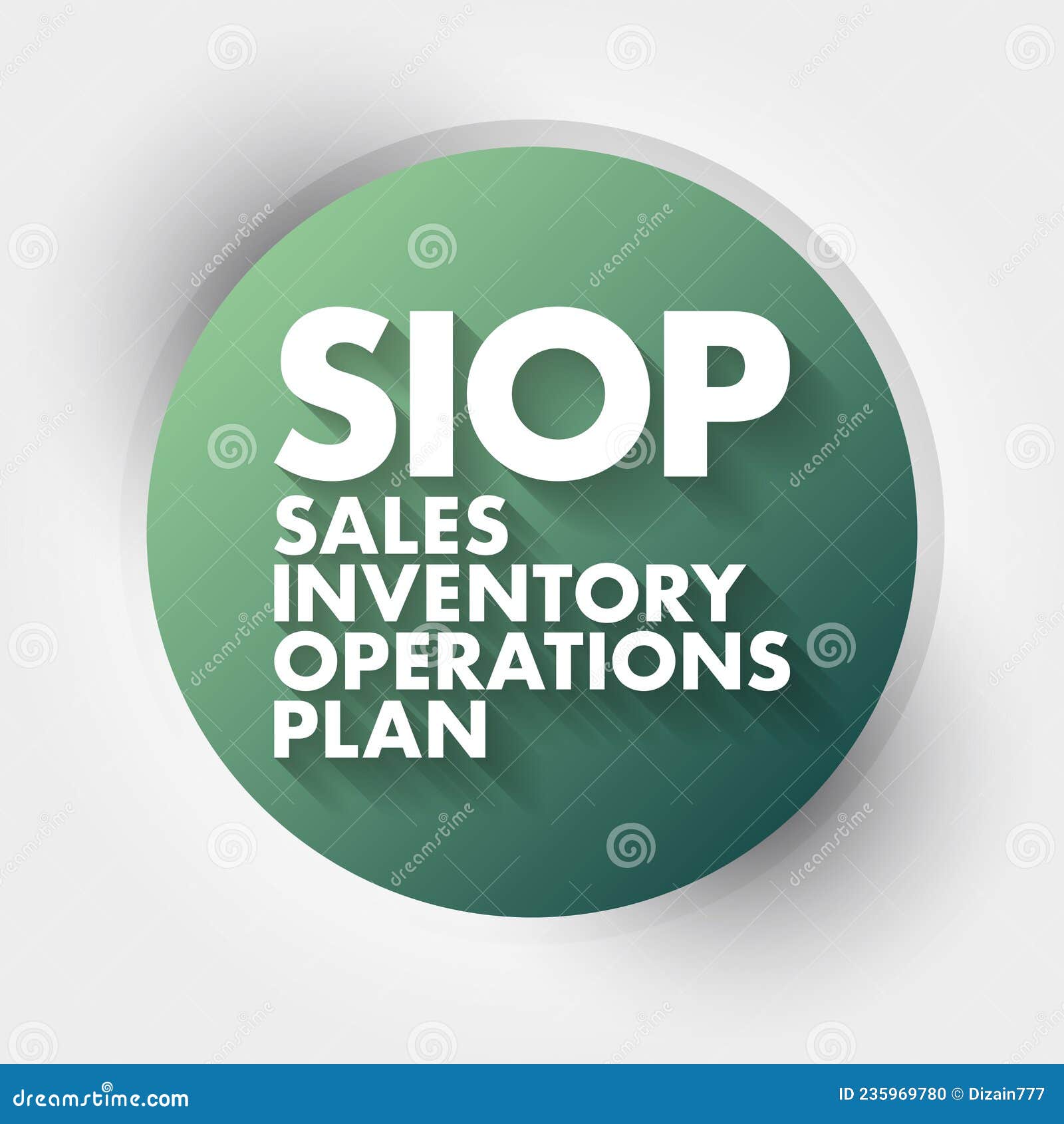SIOP - Sales Inventory Operations Plan Acronym With Marker, Concept ...