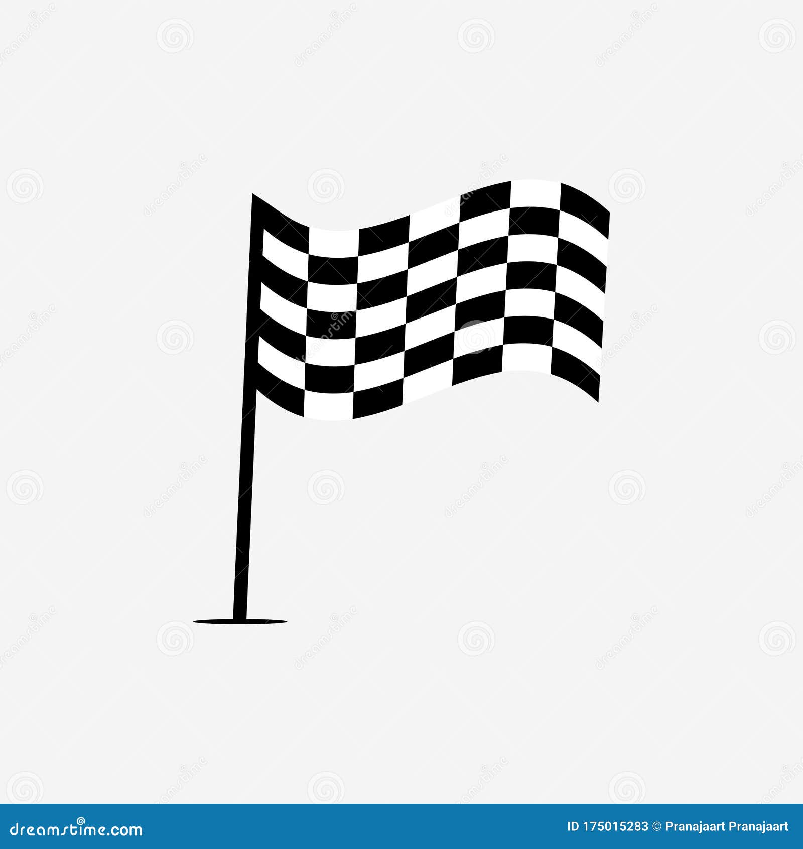 Race Flag Icon, Simple Design Race Flag Logo Template Stock Vector ...