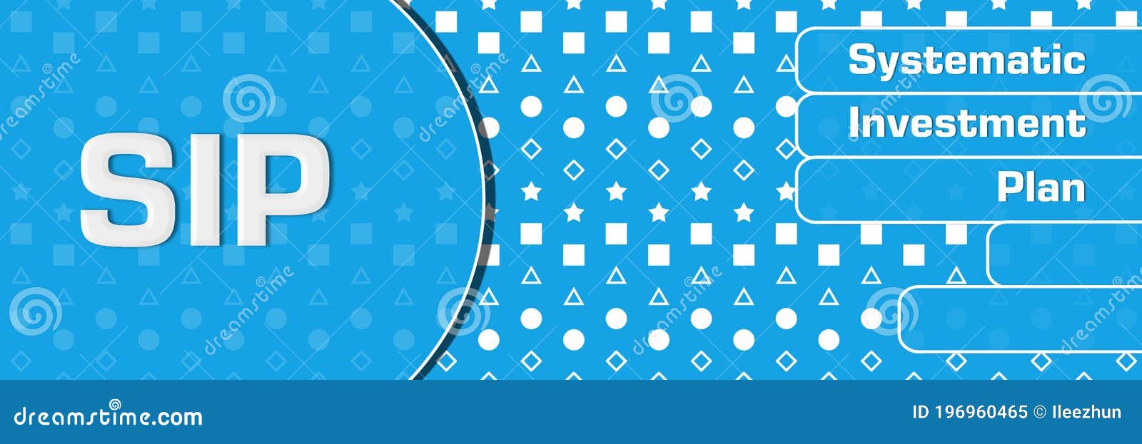 SIP - Systematic Investment Plan Blue Basic Shapes Text Horizontal ...