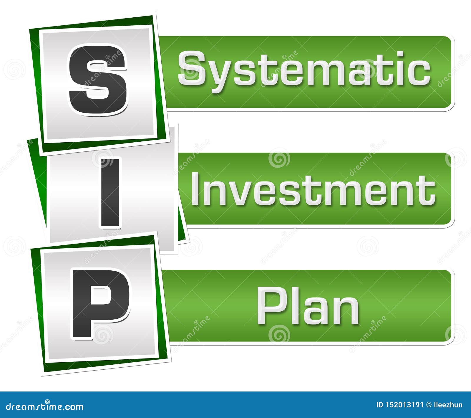 SIP - Systematic Investment Plan Green Grey Squares Vertical Stock ...