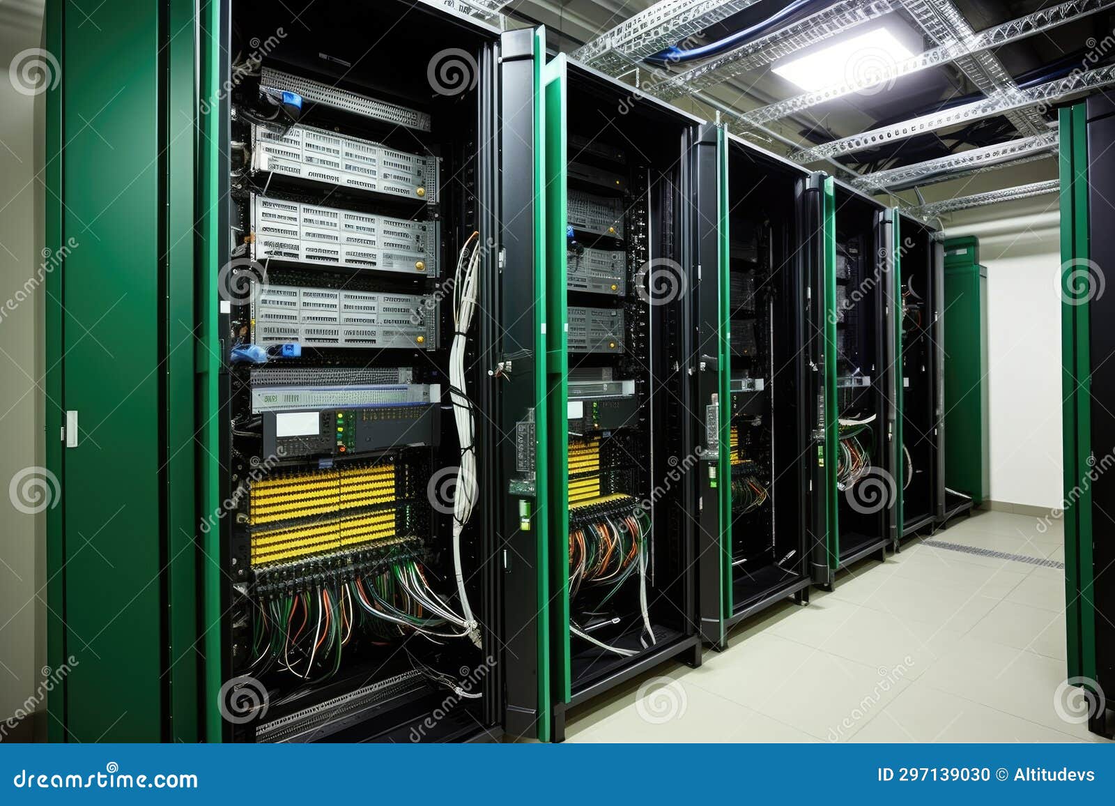 Sip Trunking Equipment in a Server Room Stock Photo - Image of industry ...