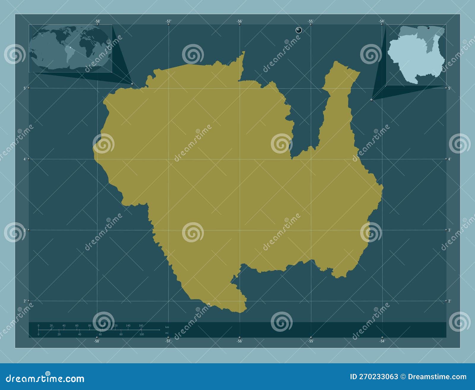Sipaliwini, Suriname. Solid. Capital Stock Illustration - Illustration ...