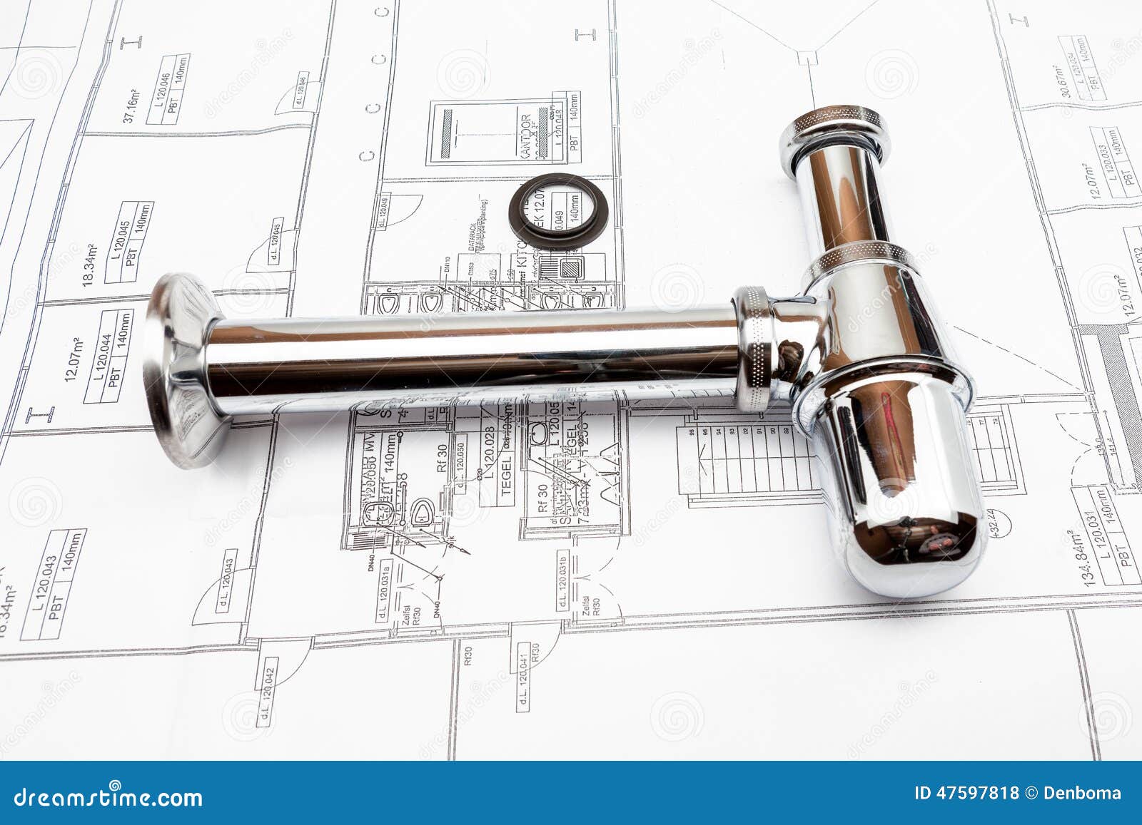 Siphon stock photo. Image of metal, paper, blueprint - 47597818