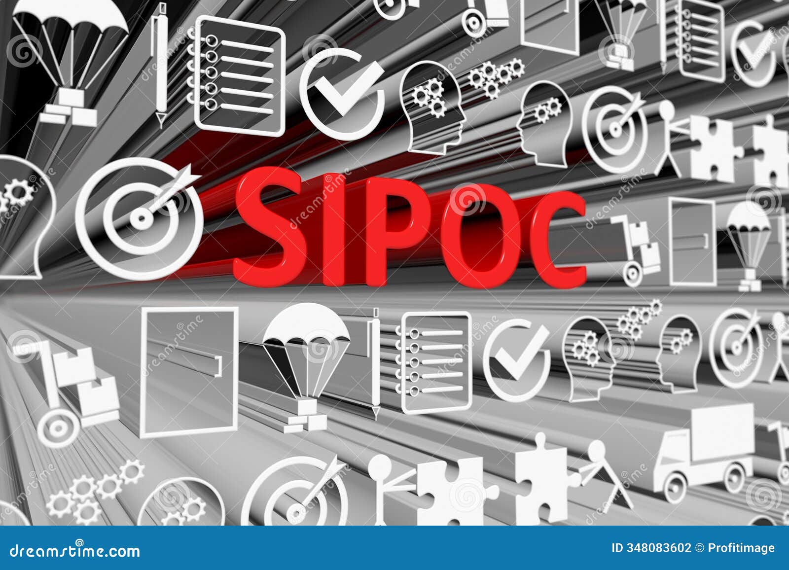SIPOC Concept. Supplier Input Process Output Customer. Vector ...