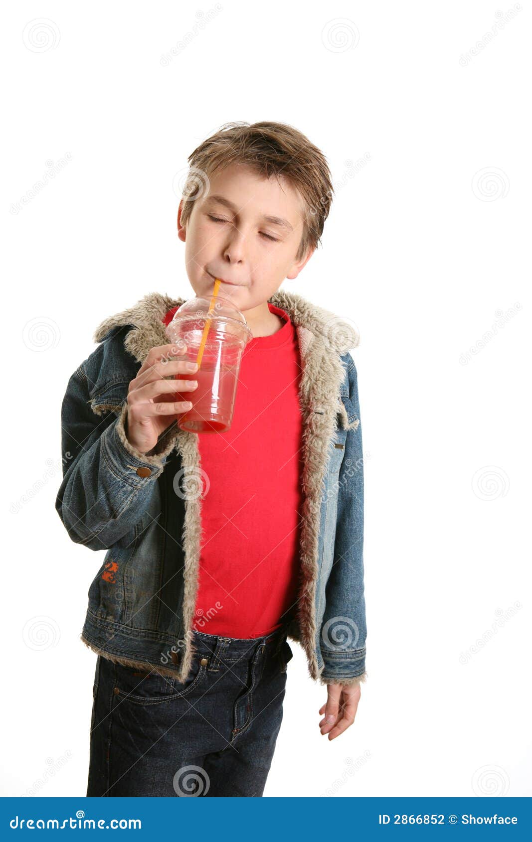 Sipping a Fresh Fruit Juice Stock Photo - Image of straw, sipping: 2866852