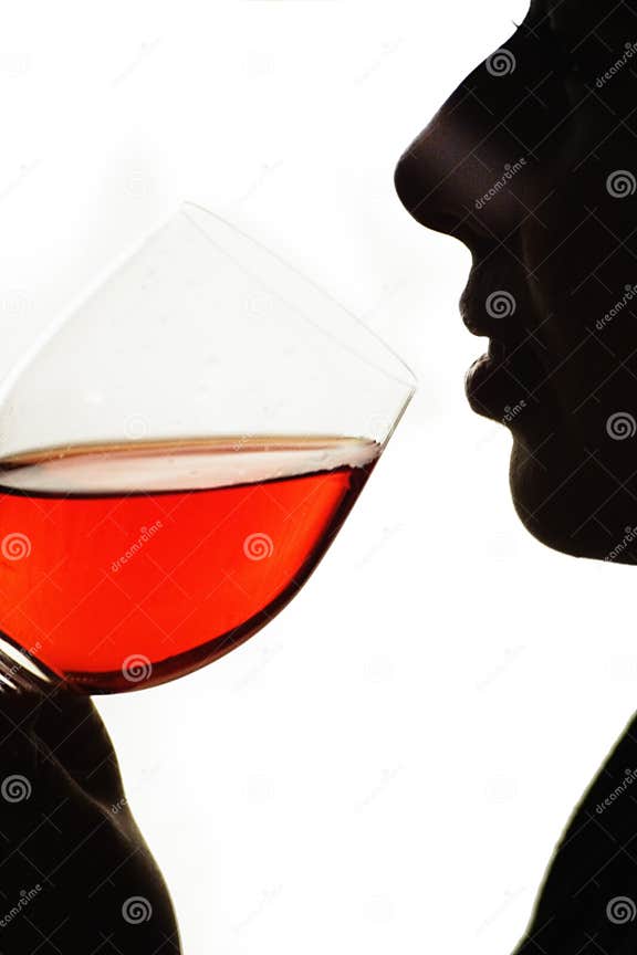 Sipping from a glass stock photo. Image of wine, holding - 653080