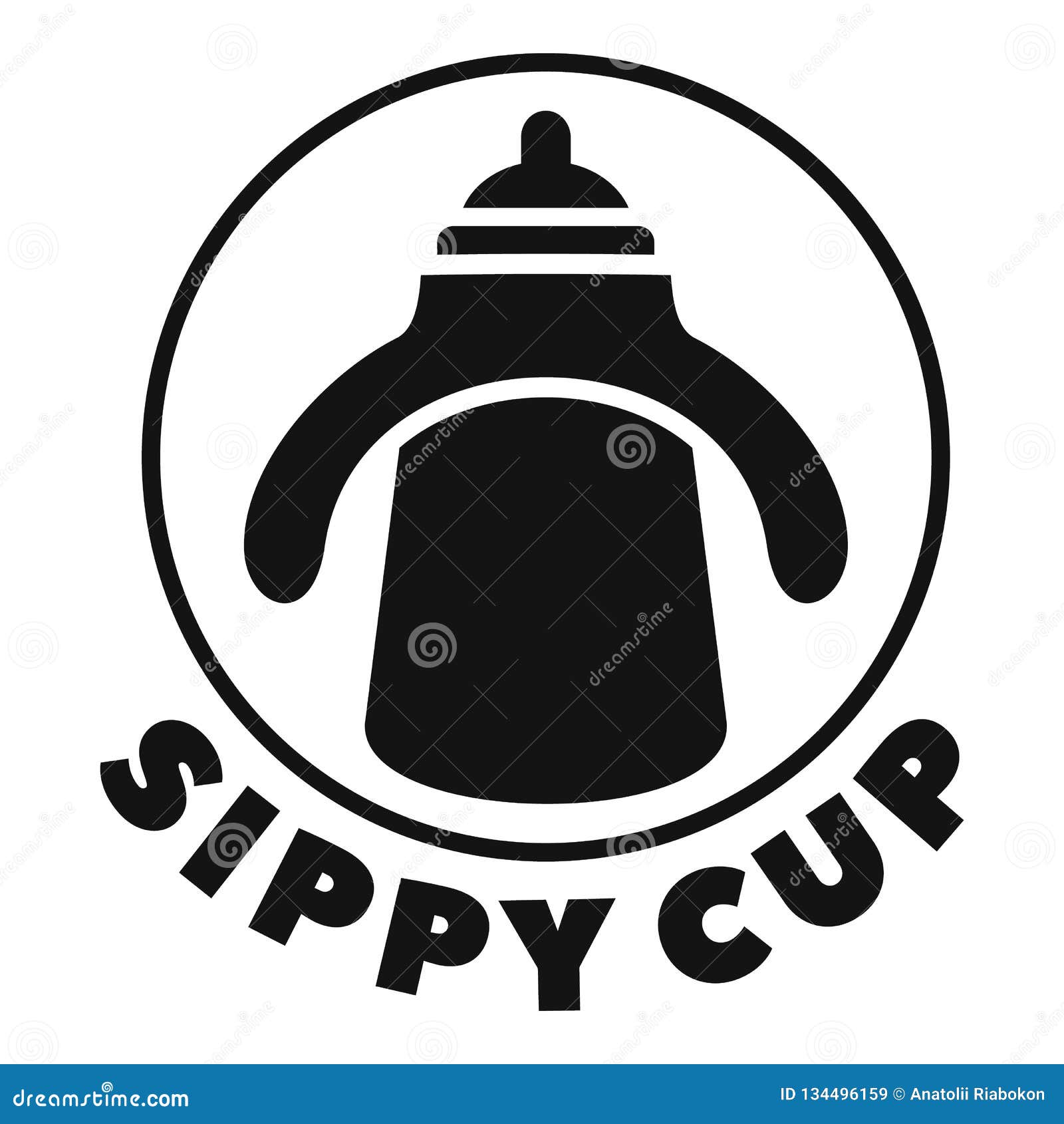 Sippy Cup Bottle Logo, Simple Style Stock Vector - Illustration of logo ...