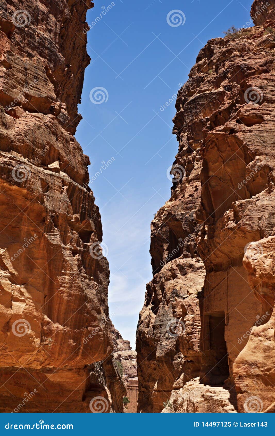 The Siq stock image. Image of civilization, place, east - 14497125