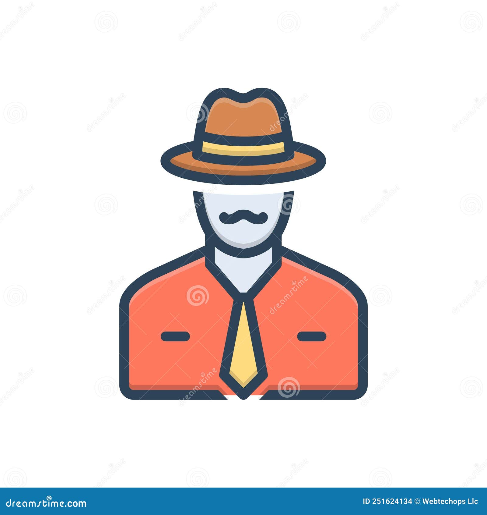 Color Illustration Icon for Sir, Gentleman and he Stock Illustration ...