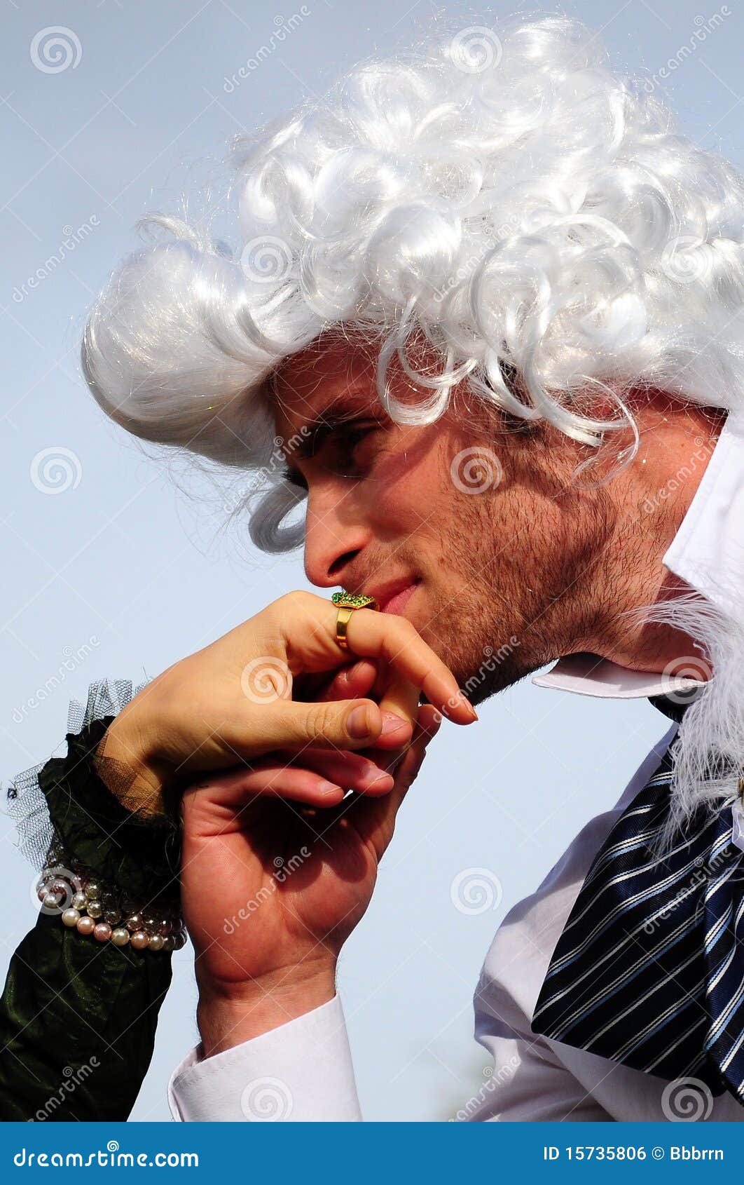 A Sir Kissing His Lady S Hand Stock Photo - Image of desire, courteous ...