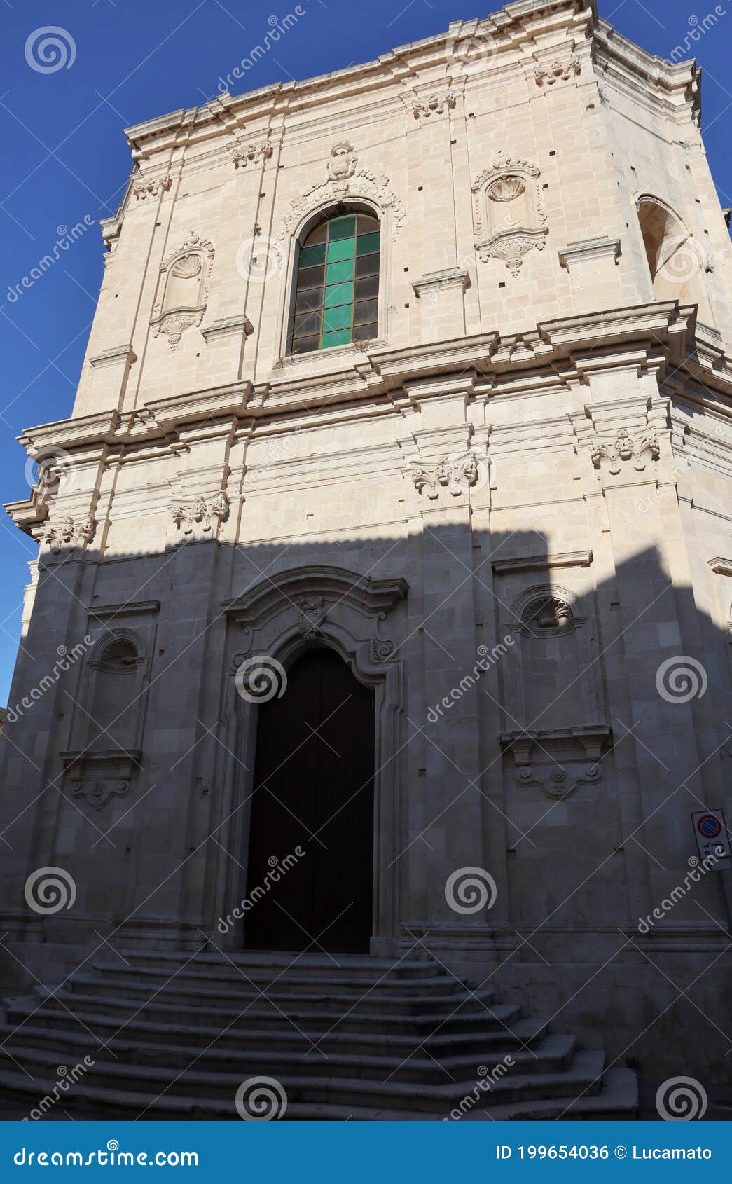Siracusa - Facciata Della Chiesa Dello Spirito Santo Royalty-Free Stock ...