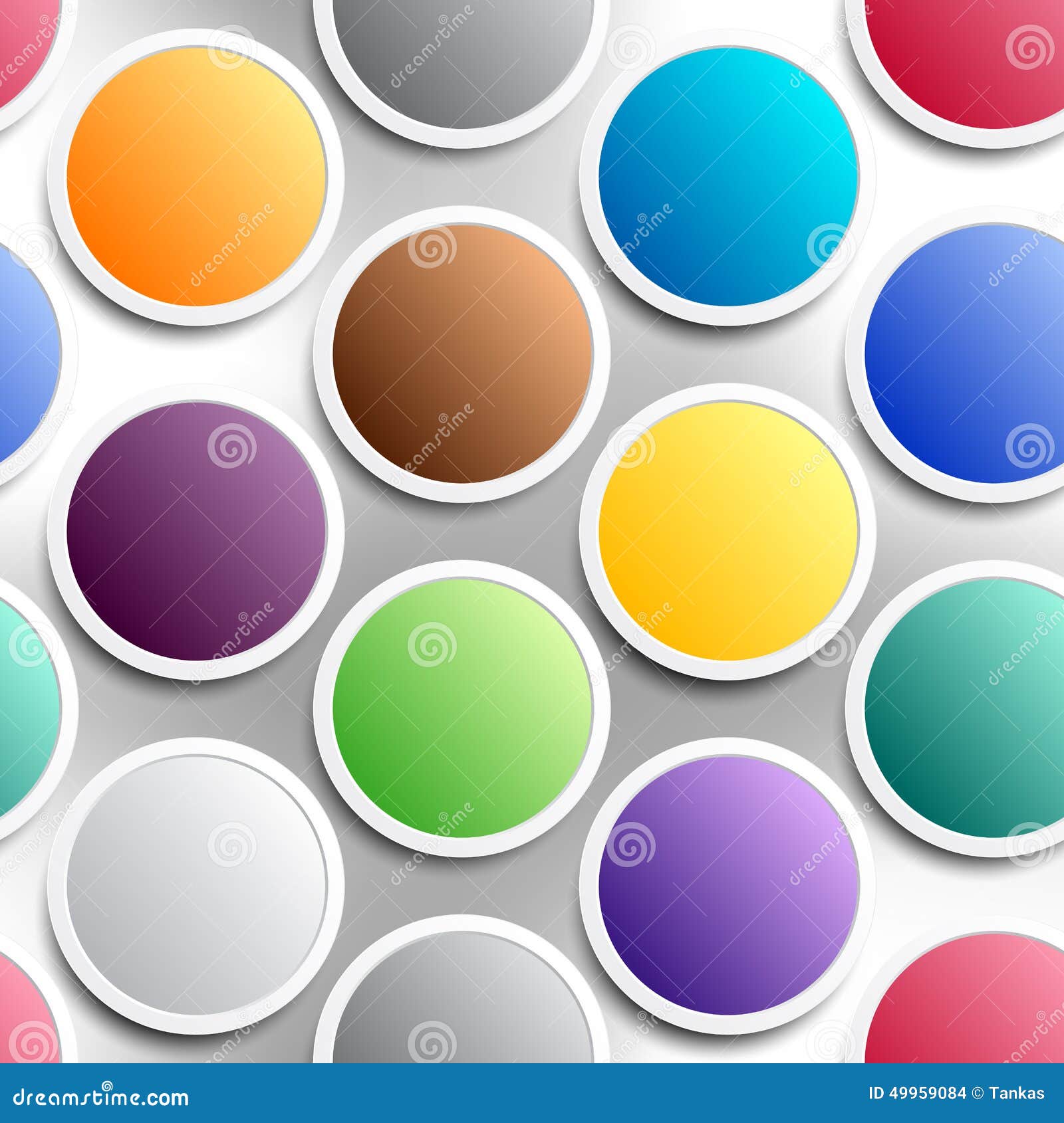 Sircles Pattern with Imitation of Relief Stock Vector - Illustration of ...