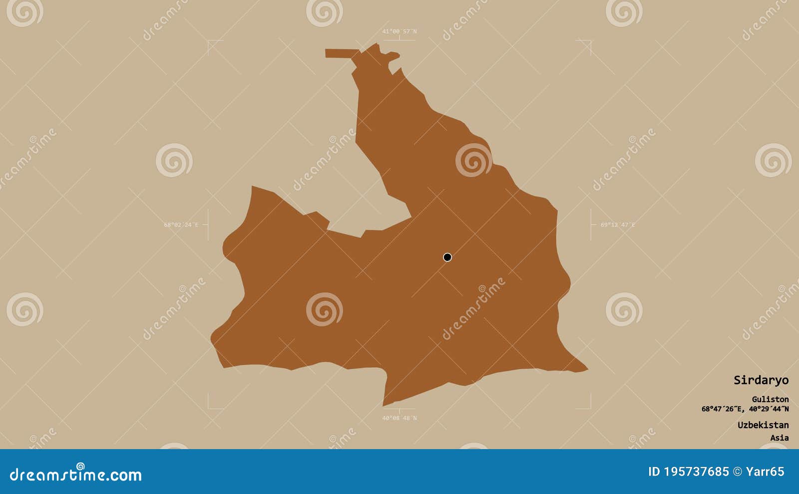 Sirdaryo - Uzbekistan. Bounding Box. Pattern Stock Illustration ...