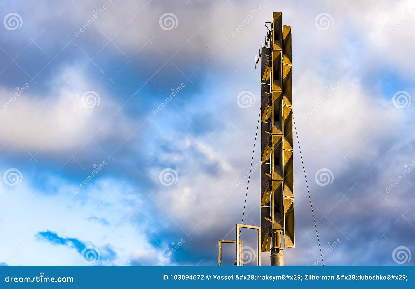 Siren air alarm system stock photo. Image of airdefencepractise - 103094672