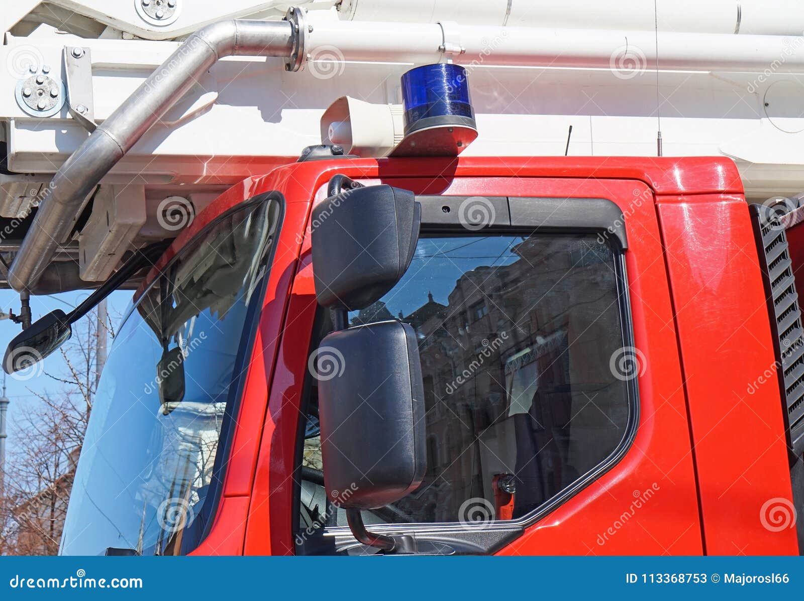 Siren of a Firefighter Truck Stock Image - Image of closed, truck ...