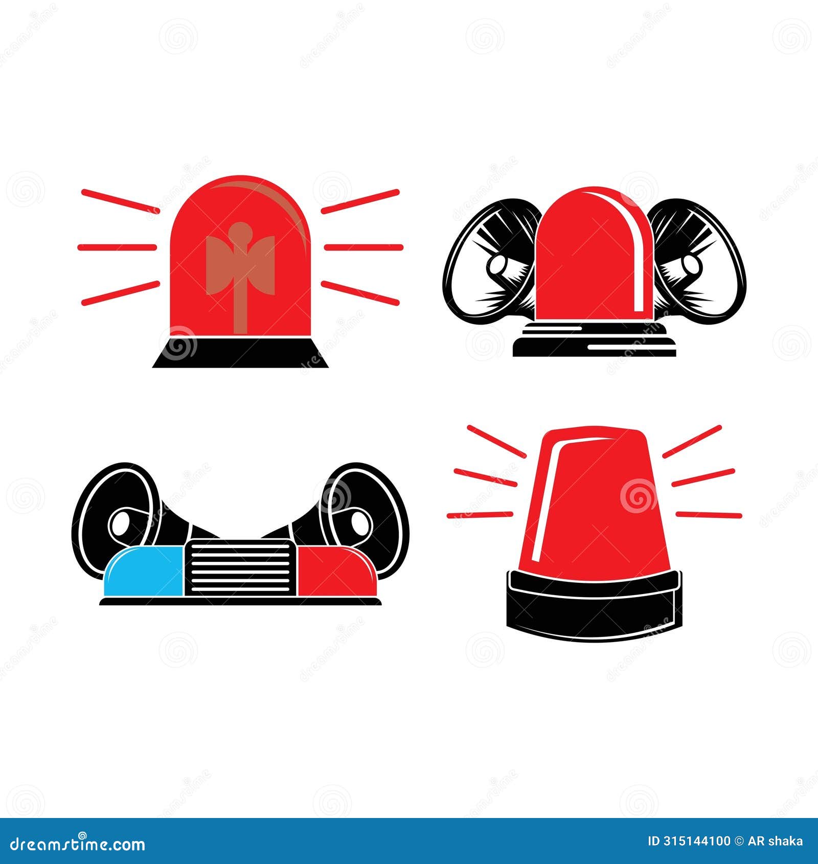 Siren Icon,logo Vector Illustration Design Template Stock Vector ...