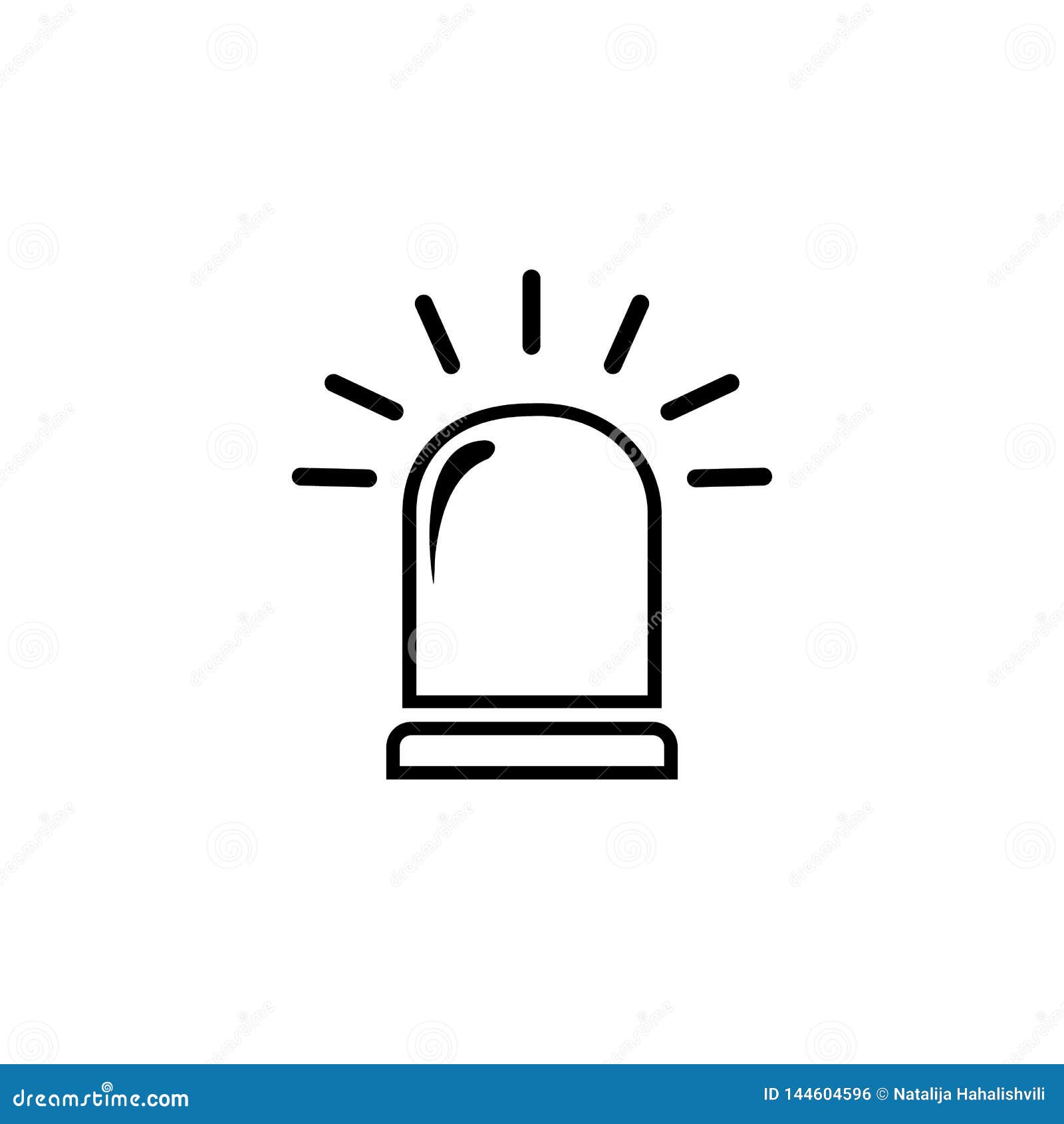 Siren icon symbol. Vector stock vector. Illustration of alert - 144604596