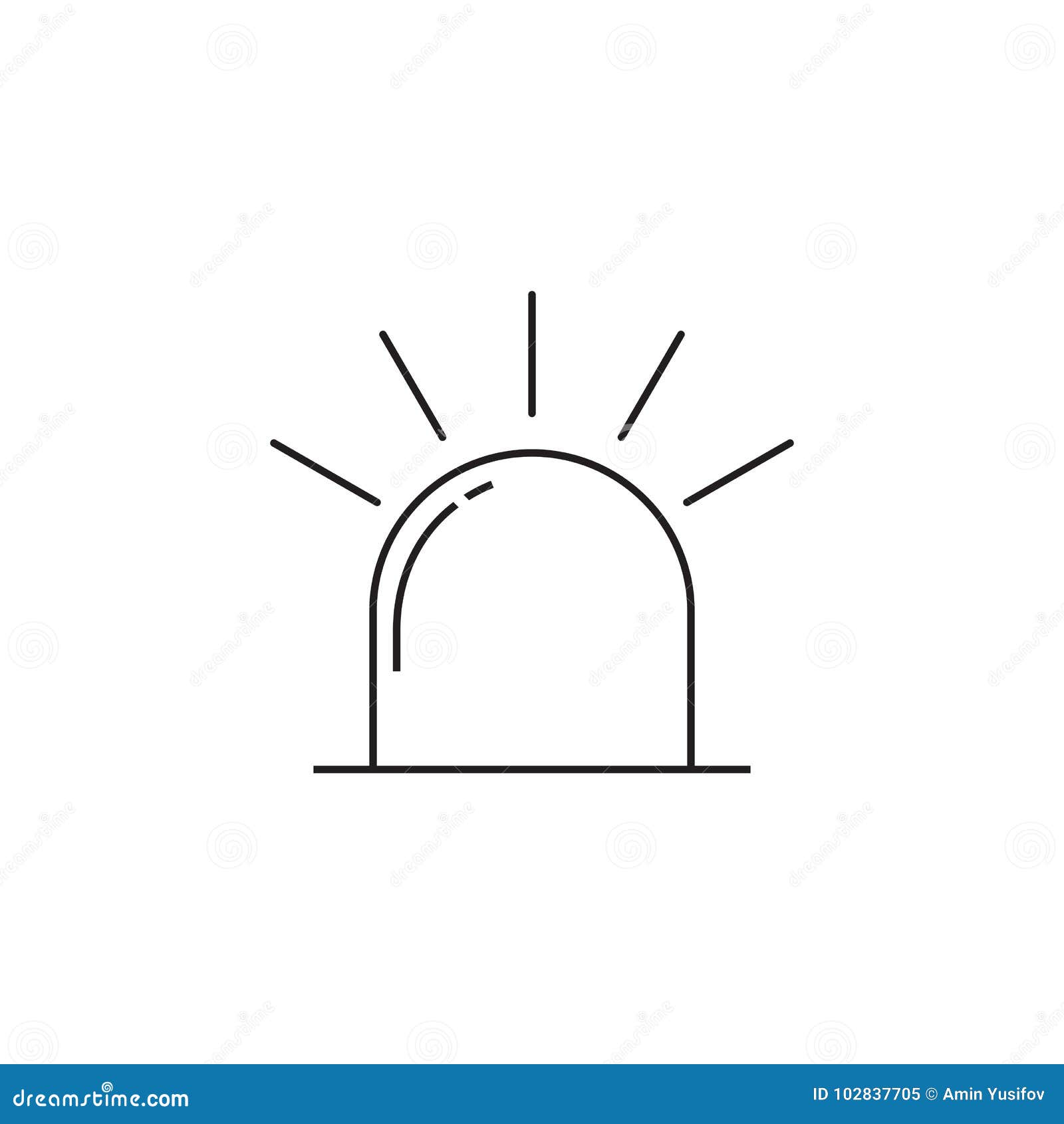 Siren Icon in Thin Outline Style. Emergency Ambulance Healthcare Stock ... Siren Icon in Thin Outline Style. Emergency Ambulance Healthcare Stock ...