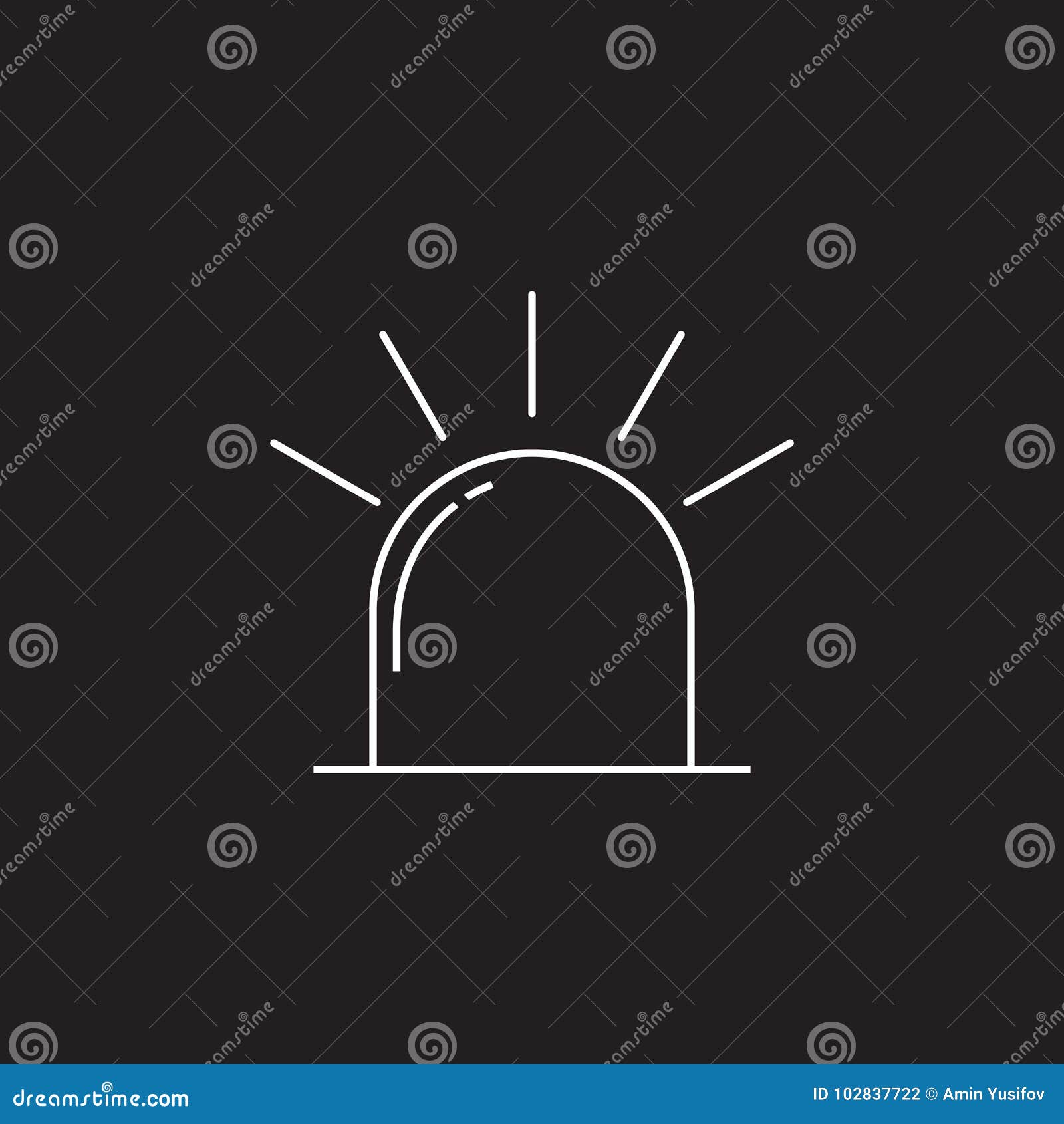 Siren Icon in Thin Outline Style. Emergency Ambulance Healthcare Stock ... Siren Icon in Thin Outline Style. Emergency Ambulance Healthcare Stock ...