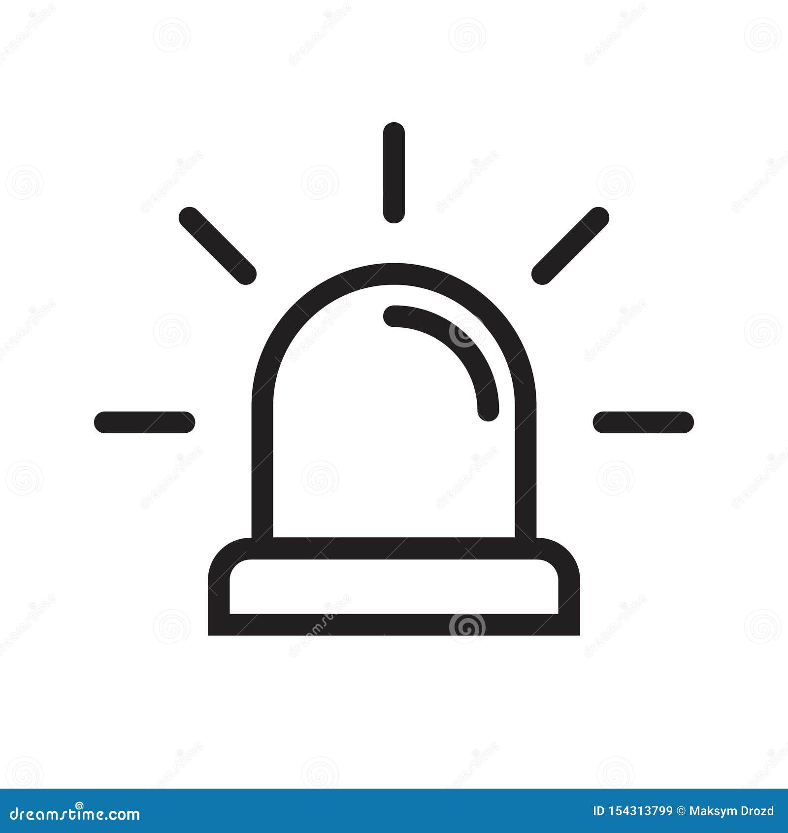 Siren Line Icon, Outline Icon Style, Linear Pictogram Icon, Fire Siren ... Siren Line Icon, Outline Icon Style, Linear Pictogram Icon, Fire Siren ...