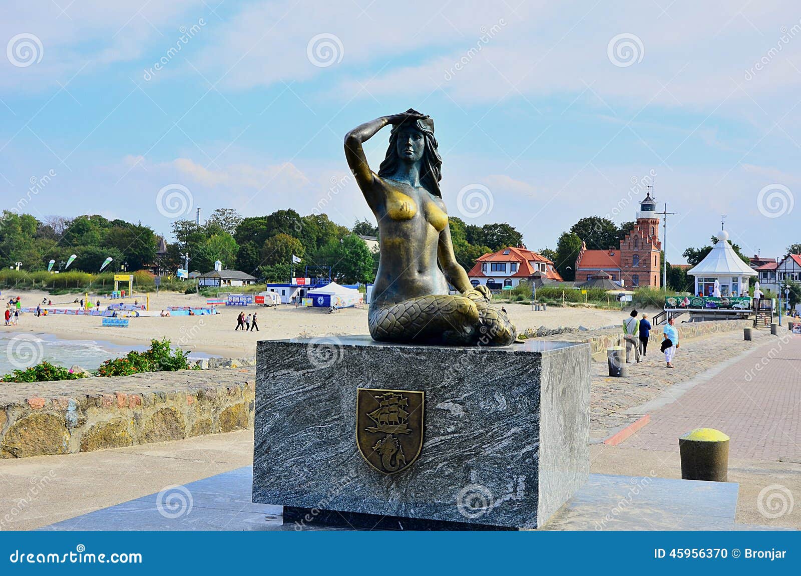 Siren from Ustka editorial image. Image of nature, beach - 45956370
