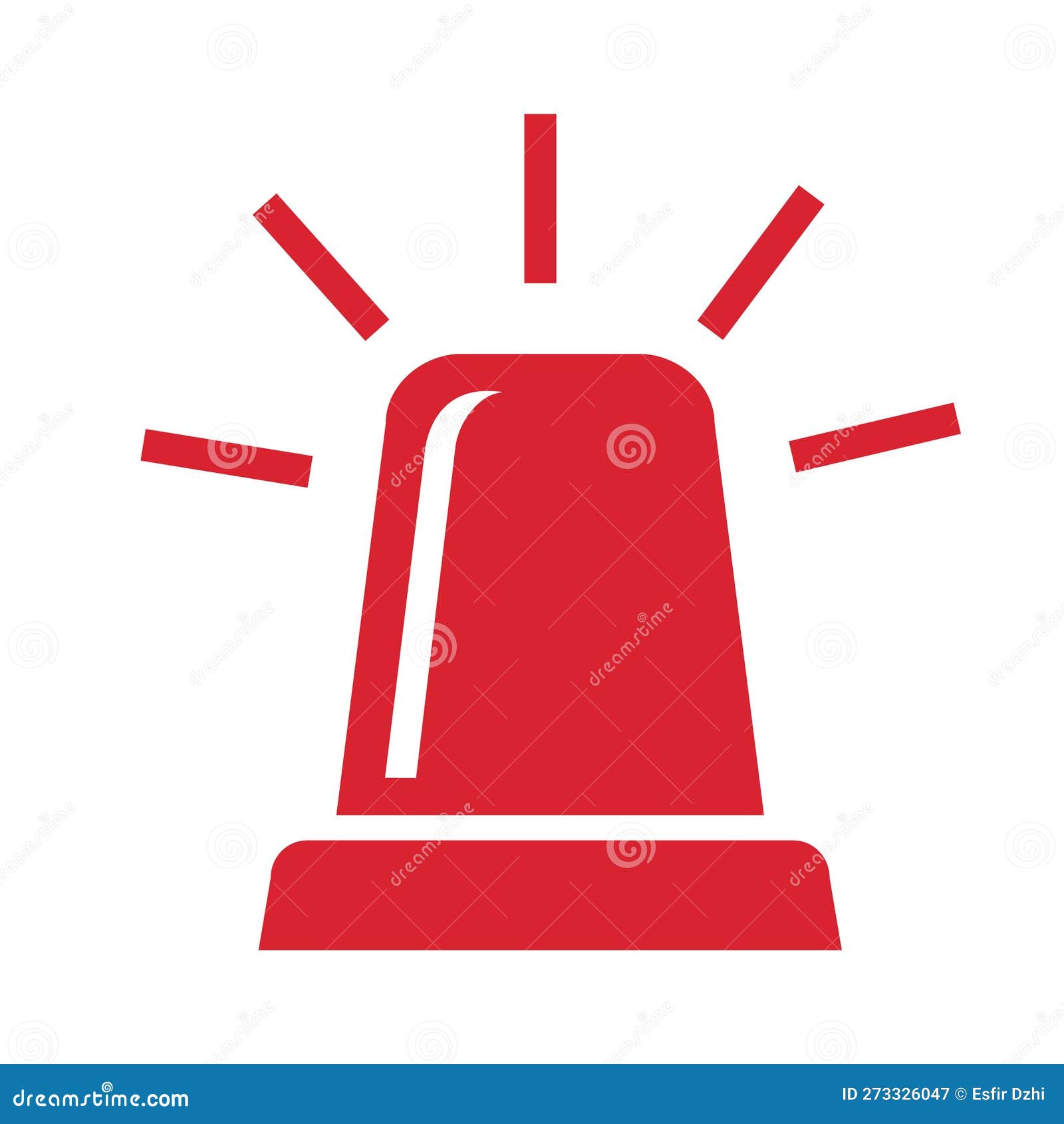 Siren Vector Isolated Emoji Icon Isolated on White Siren Emoticon Stock ...