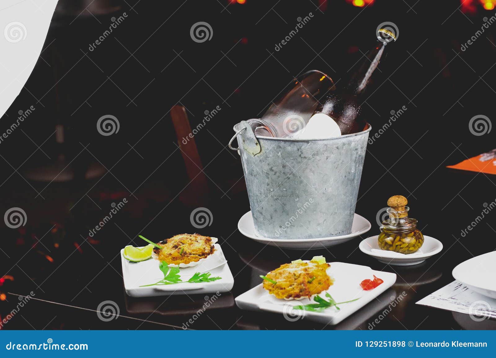 Siri food portion and beer stock photo. Image of beach - 129251898