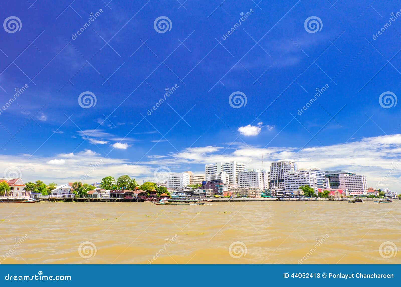 Siriraj Hospital Riverside View, With Boat, In Bright Sunny, Editorial ...