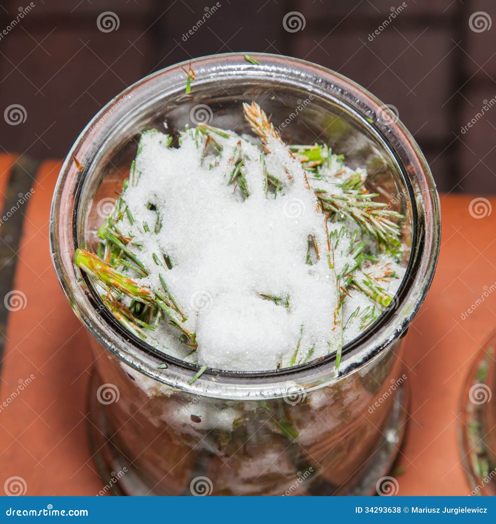 Sirop de pousse de pin photo stock. Image du toux, thérapeutique - 34293638