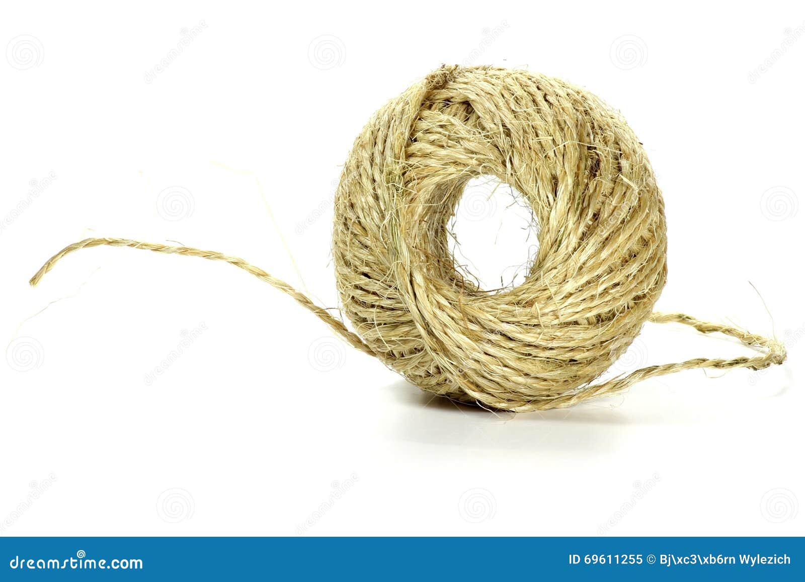 Sisal cord stock image. Image of line, lace, fiber, brown - 69611255