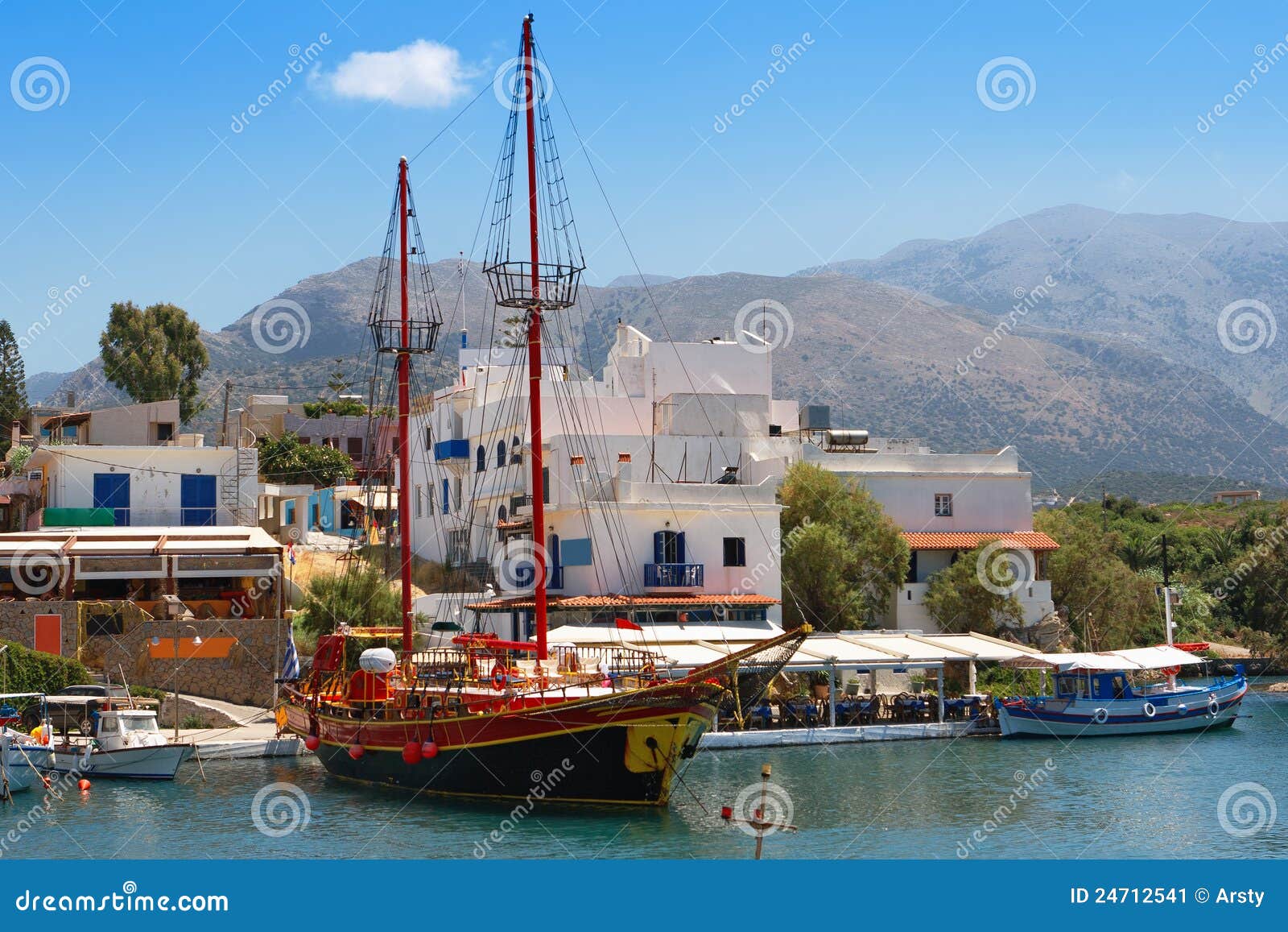Sissi. Crete stock image. Image of building, horizontal - 24712541