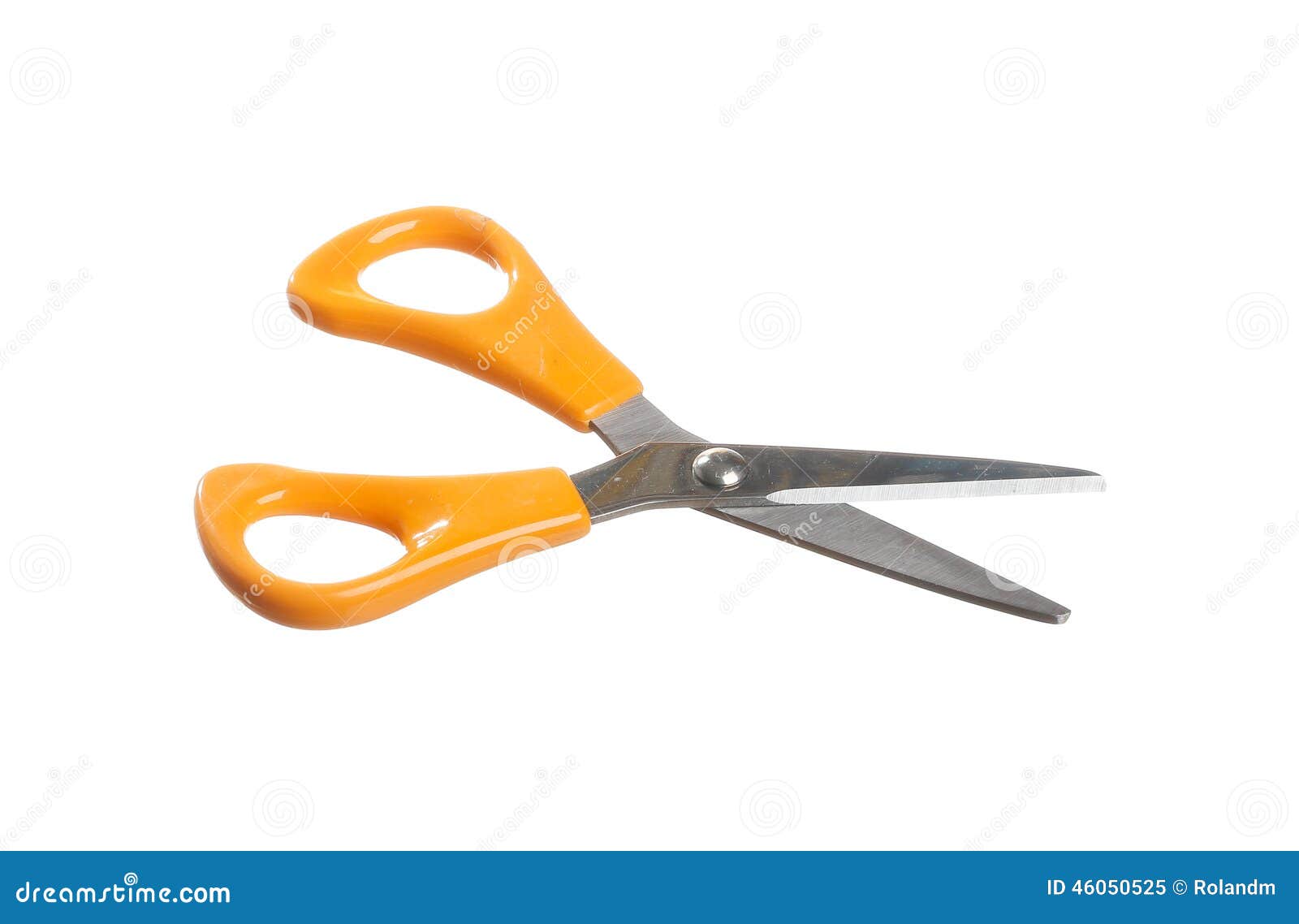 Sissors stock image. Image of work, office, yellow, isolated - 46050525