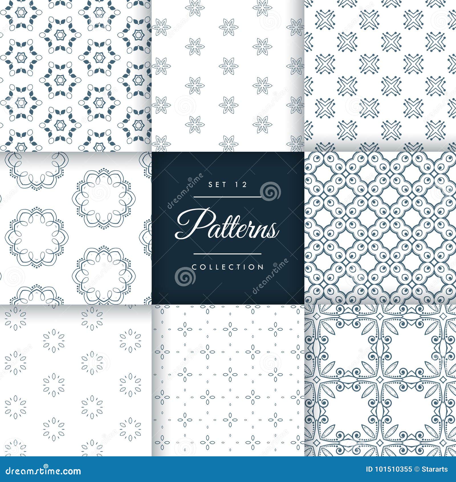 Sistema Abstracto Del Modelo De 8 Diversos Estilos Ilustración del ...