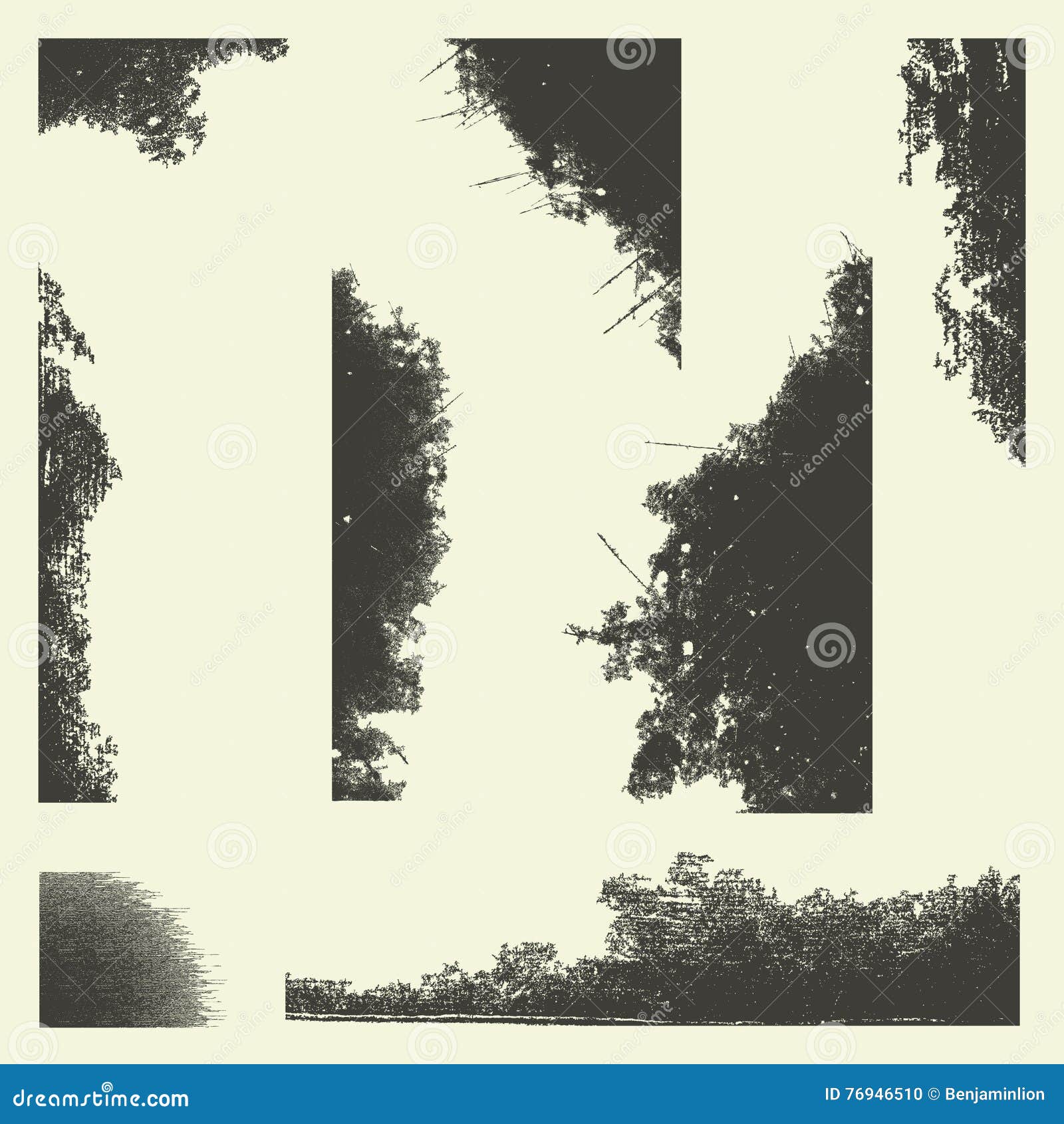 Sistema Apenado De La Esquina Ilustración del Vector - Ilustración de ...