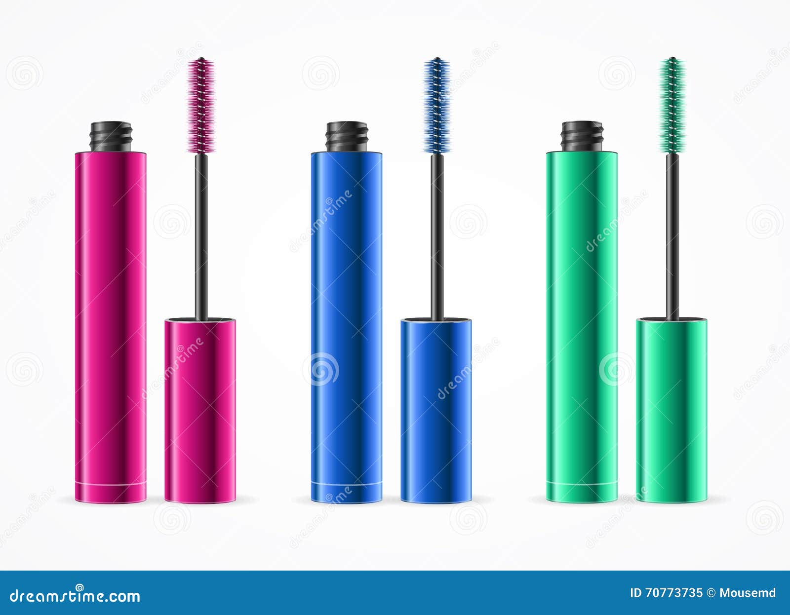 Sistema Colorido Del Rimel Vector Ilustración del Vector - Ilustración ...