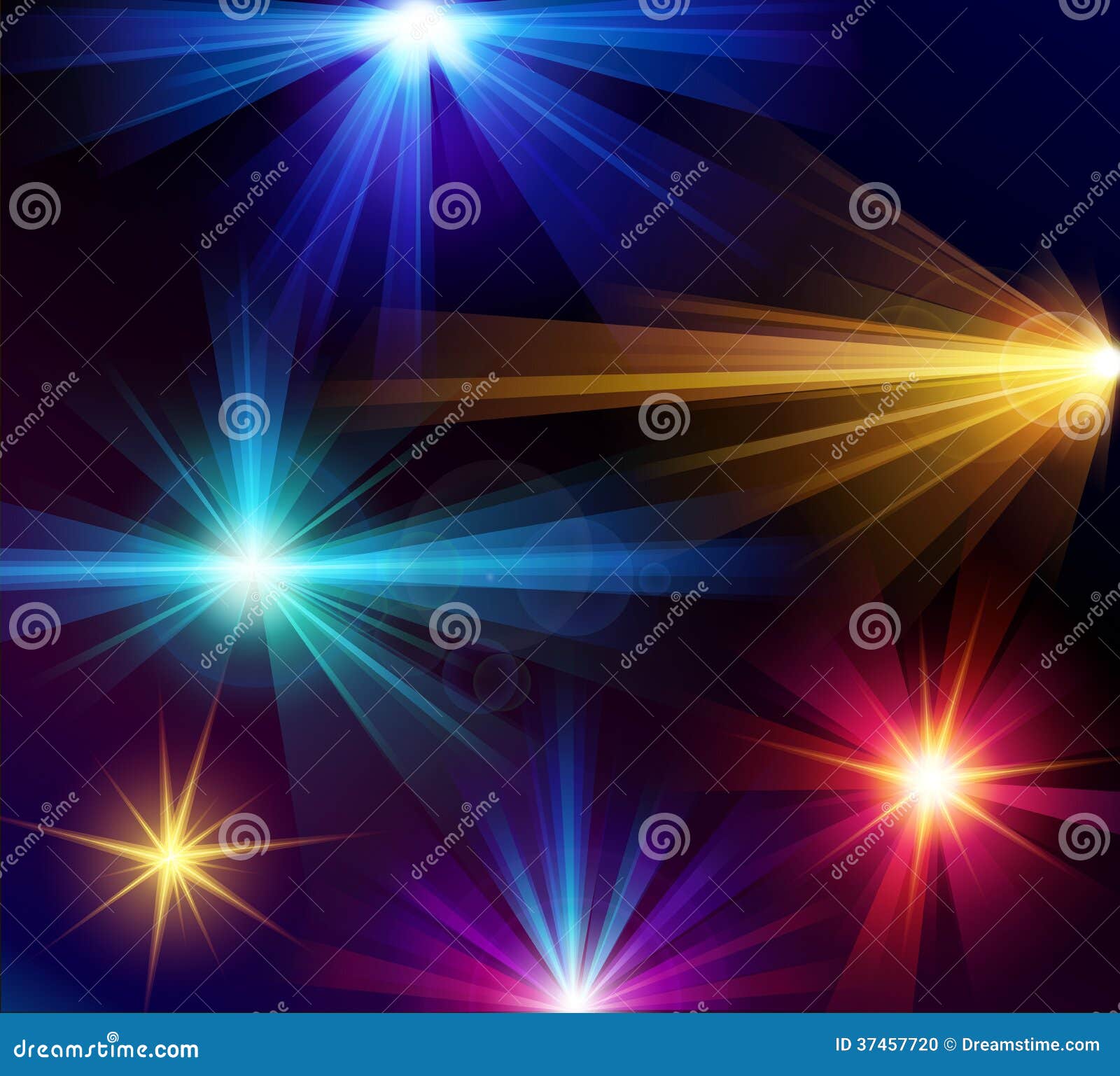 Sistema De 6 Efectos Luminosos Del Vector Ilustración del Vector ...