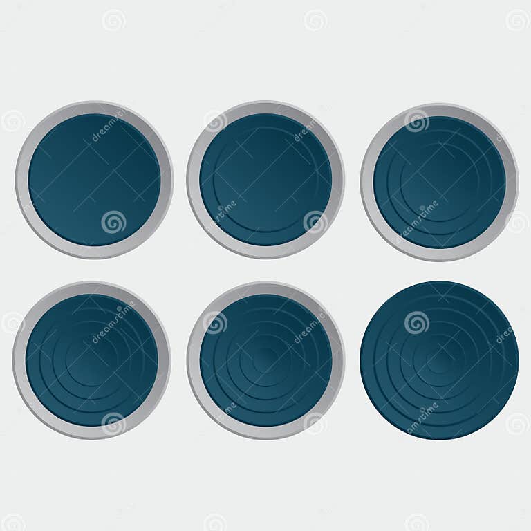 Sistema de botones azules stock de ilustración. Ilustración de icono ...