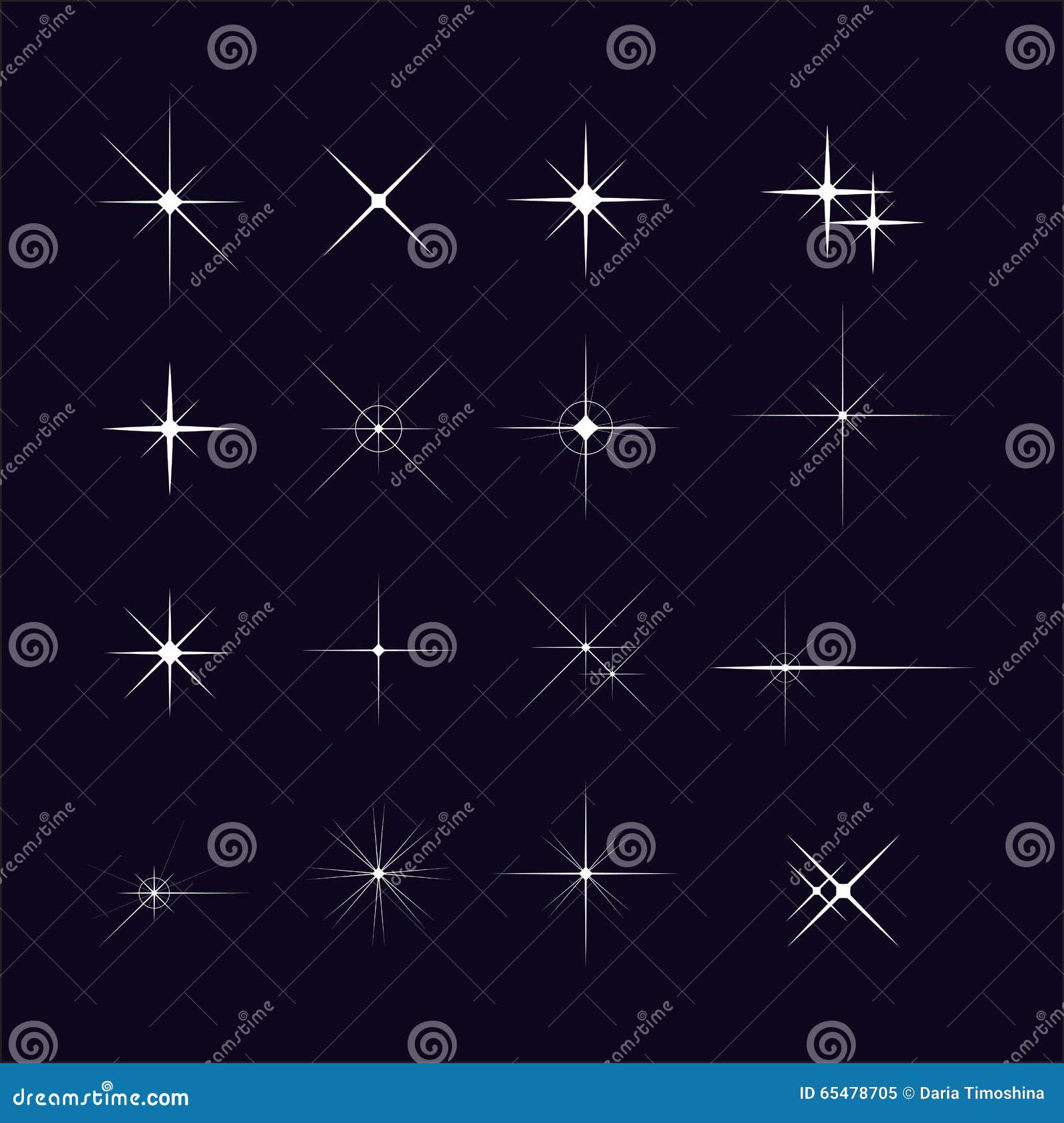 Sistema de chispas ilustración del vector. Ilustración de forma - 65478705