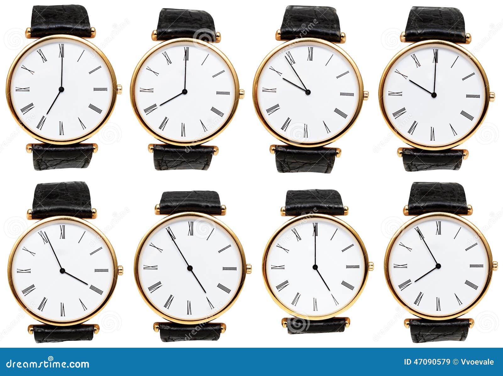 Sistema De Diales Del Reloj Con Momento Diferente Imagen de archivo ...