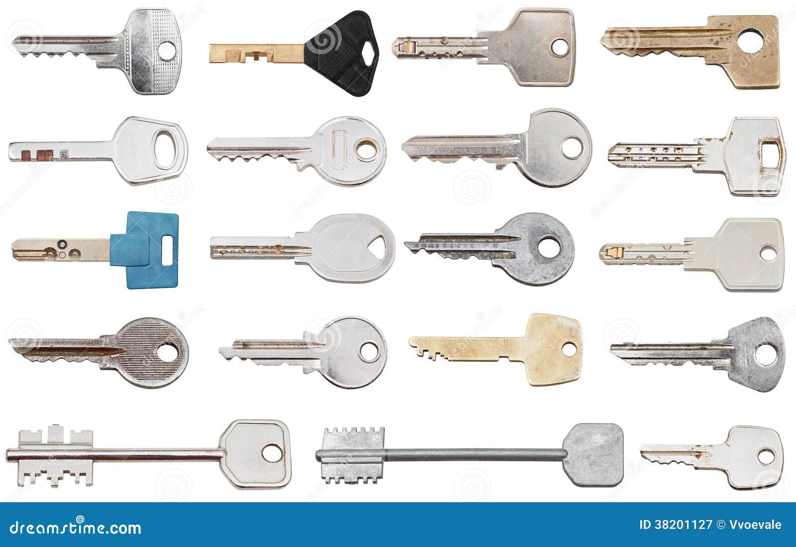 Sistema De Diversas Llaves De La Puerta Fotografía de archivo libre de ...