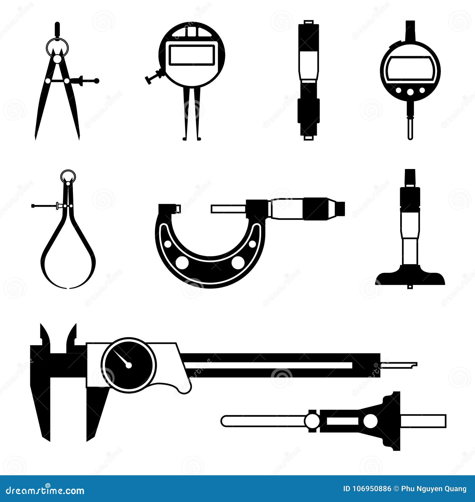 Sistema De Diversos Tipos De Herramientas De La Medida, Ejemplo Del ...