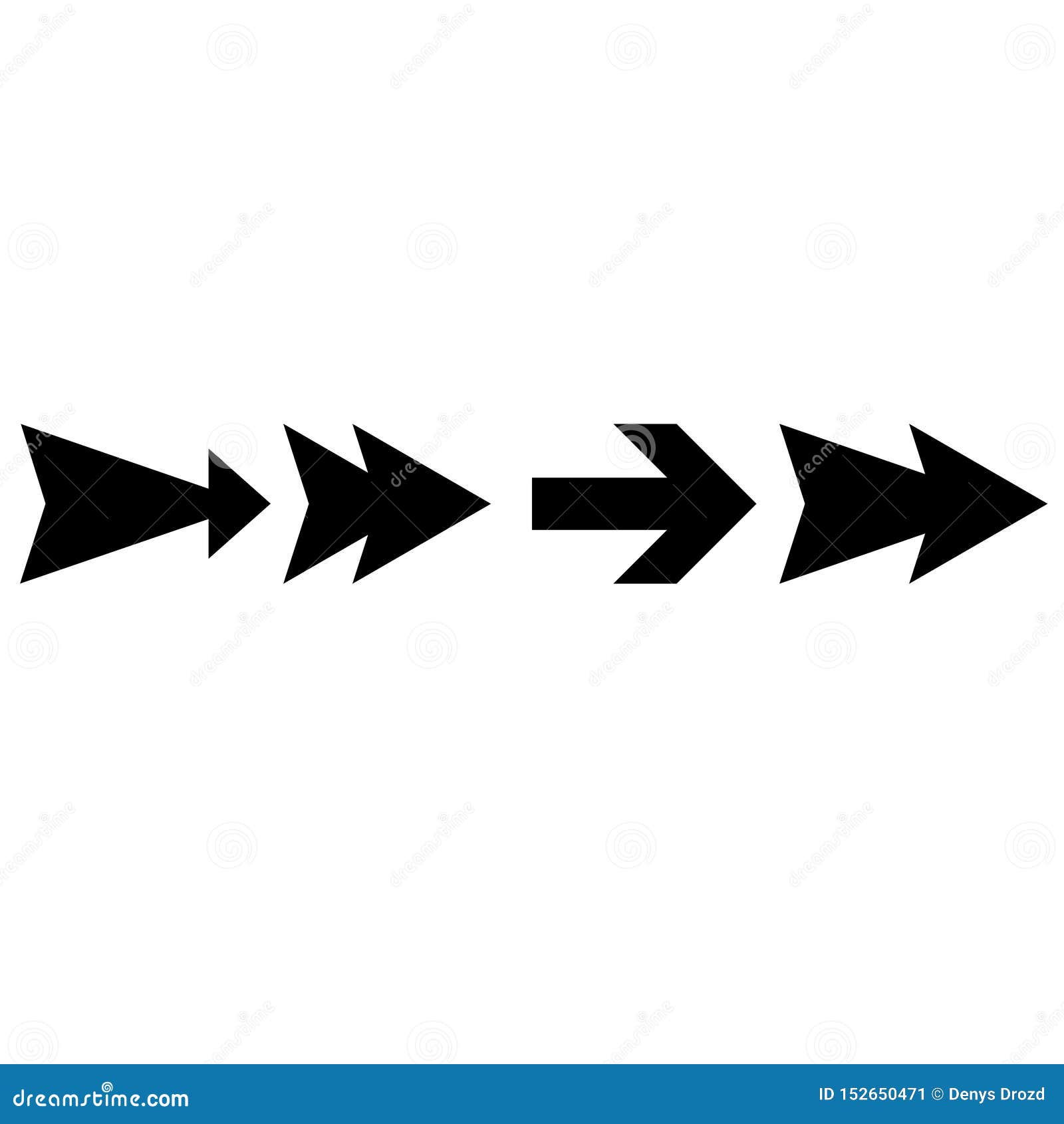Sistema De Flechas Negras Del Vector Icono Del Vector De La Flecha