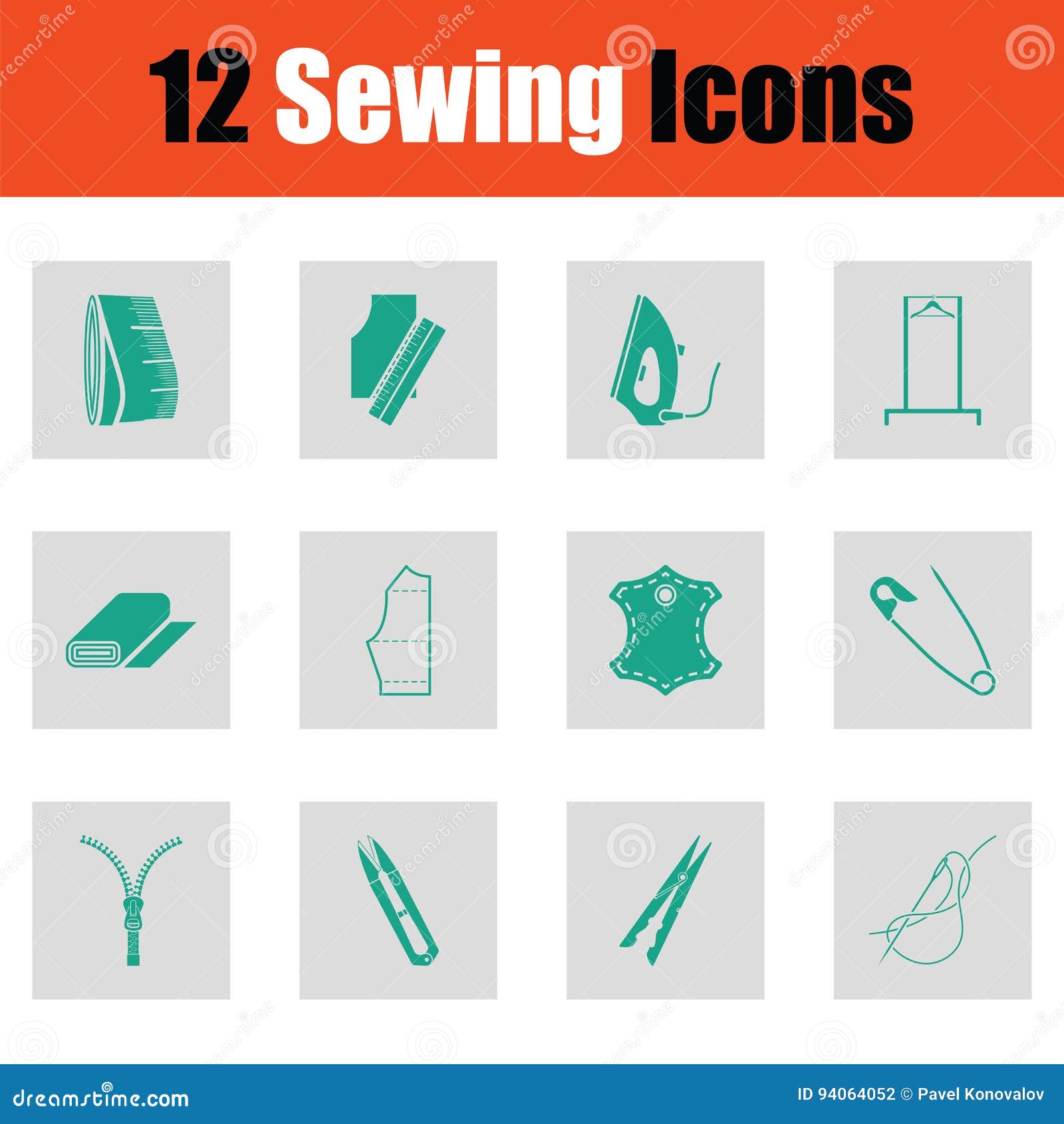 Sistema De Iconos De Costura Ilustración del Vector - Ilustración de ...