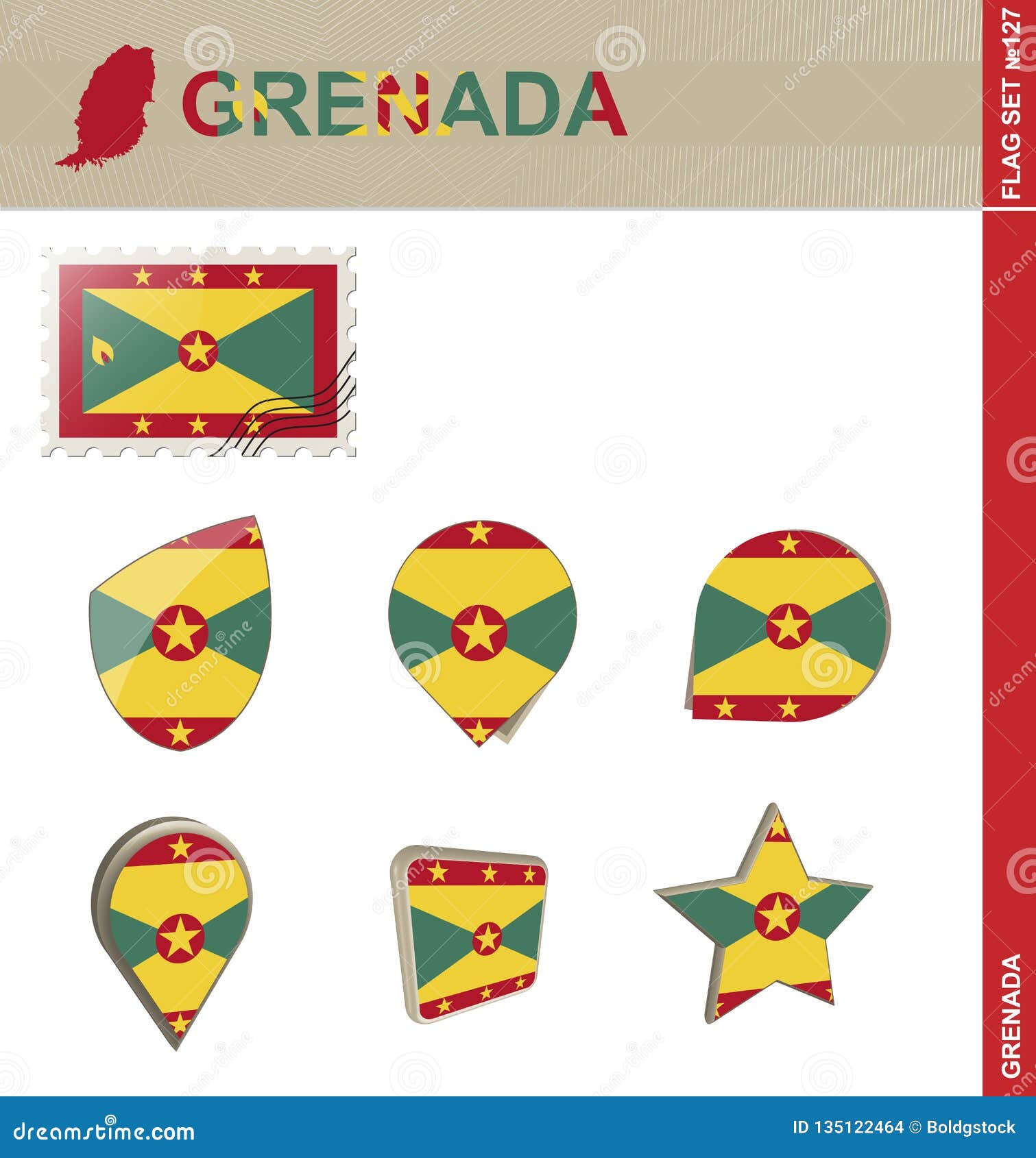Sistema De La Bandera De Grenada, Sistema #127 De La Bandera ...