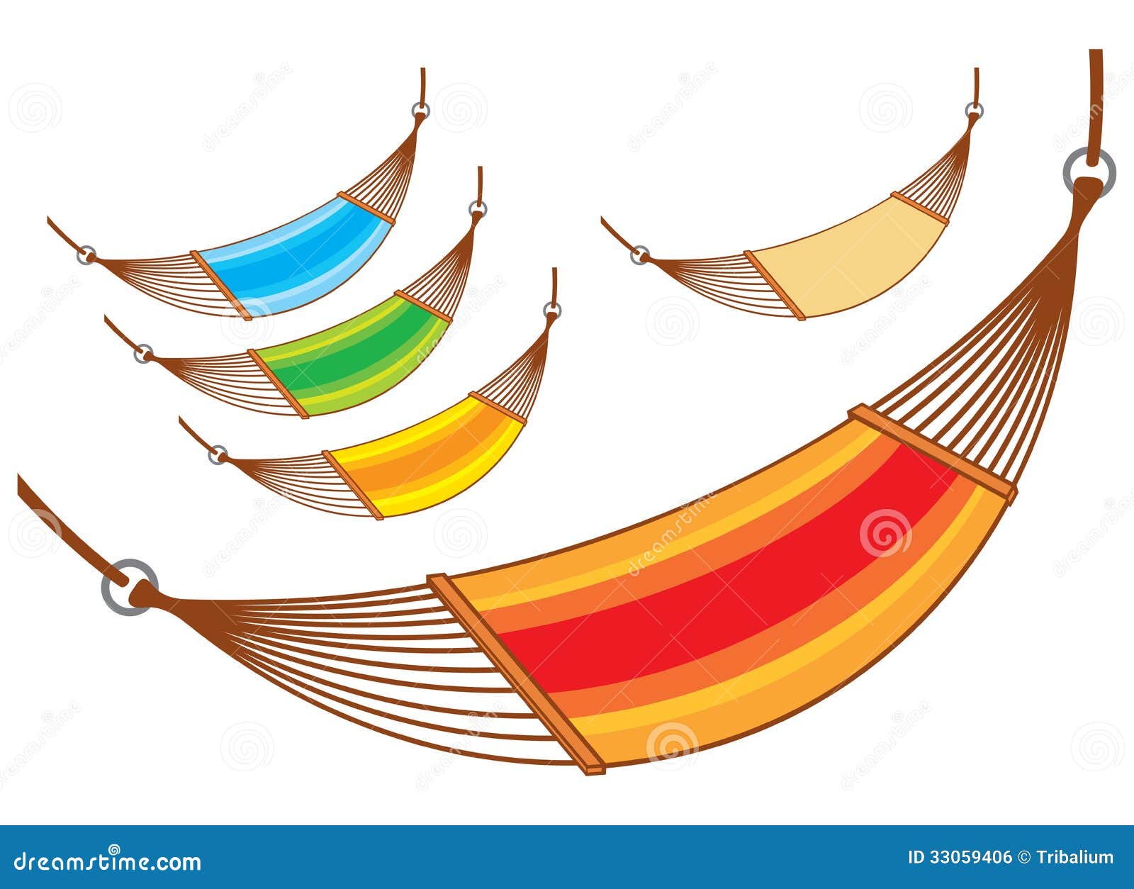 Sistema de la hamaca ilustración del vector. Ilustración de recurso ...