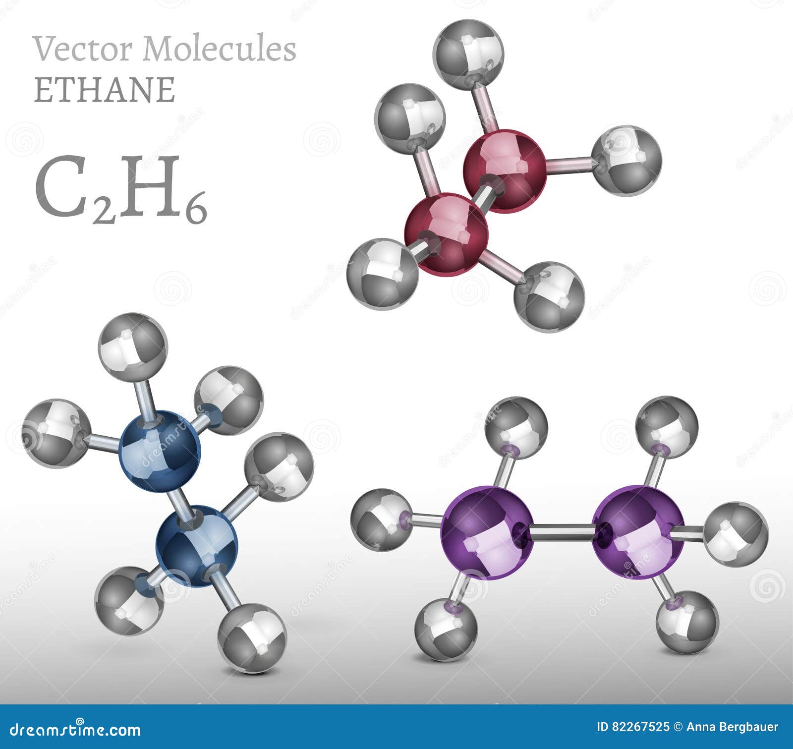 SISTEMA De La Molécula Del Etano Ilustración del Vector - Ilustración ...