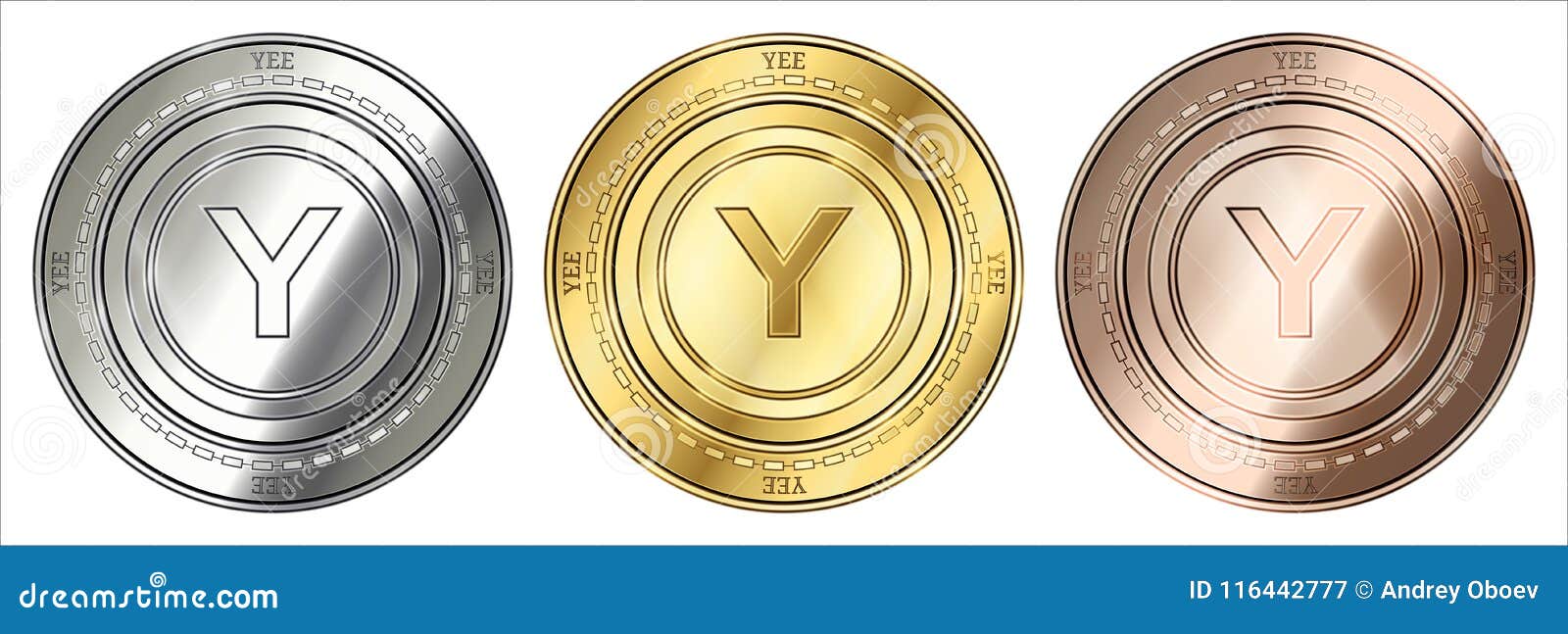 Sistema De La Moneda De YEE YEE Ilustración del Vector - Ilustración de ...