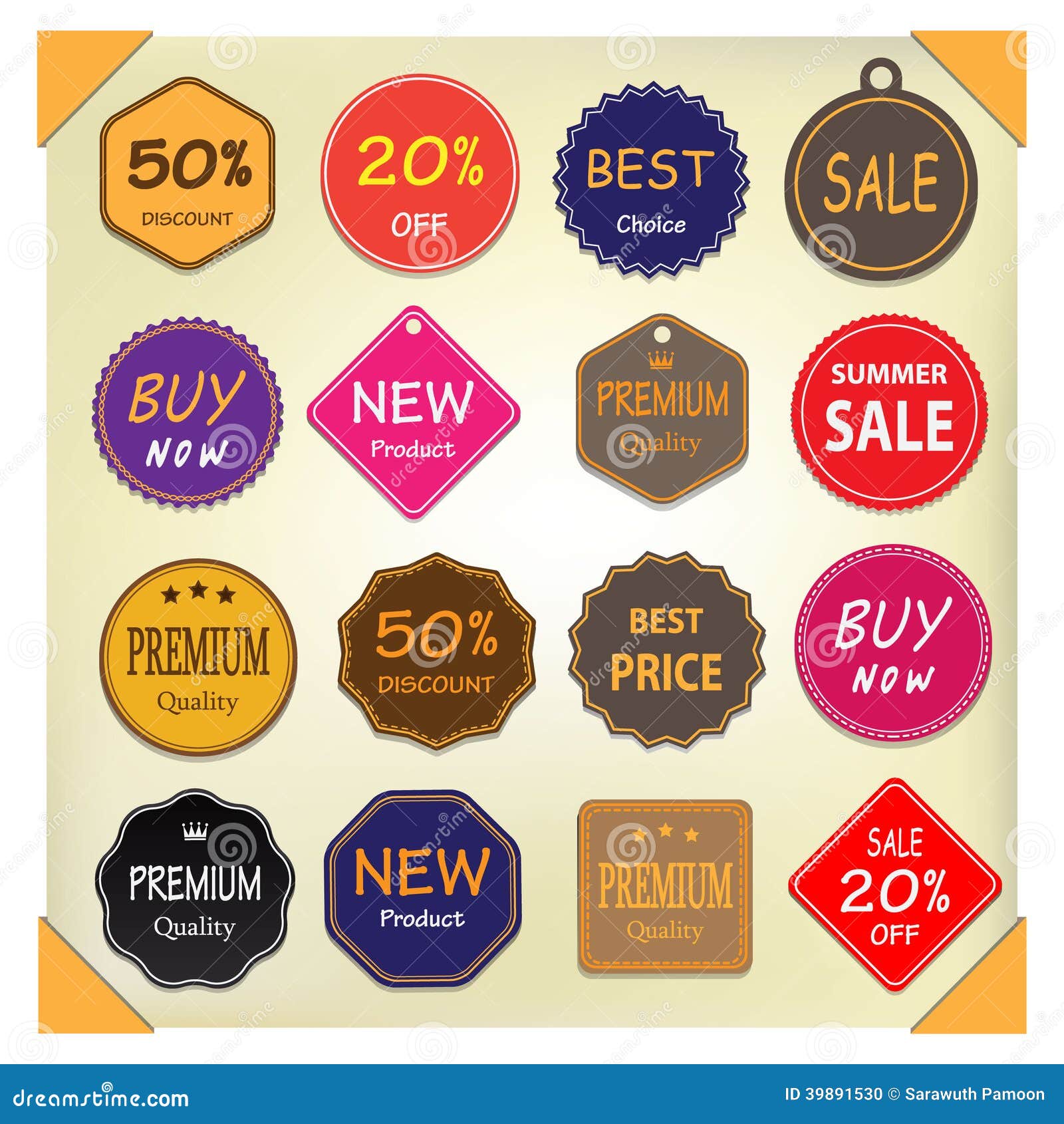 Sistema de labels.eps10 stock de ilustración. Ilustración de viejo ...