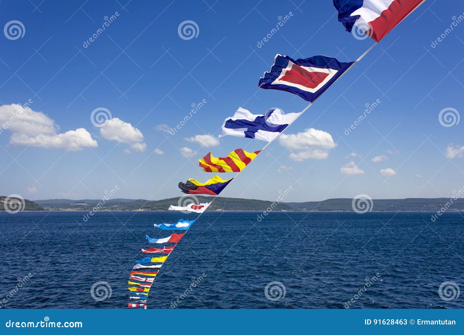 Sistema De Las Banderas Marinas Imagen de archivo - Imagen de tango ...